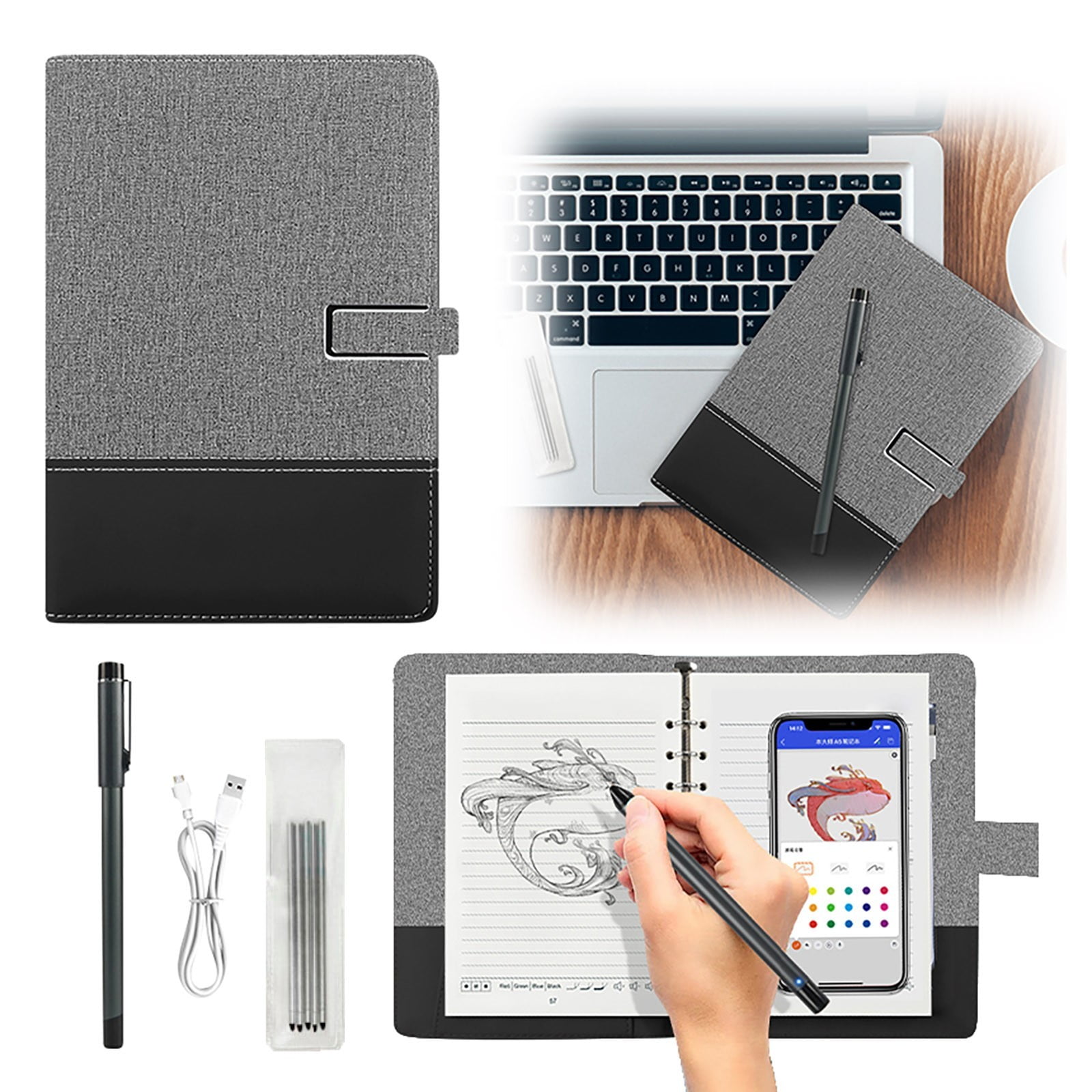 Smart Bluetooth Writing & Drawing Pen, Smart Notepad Stylus for ...