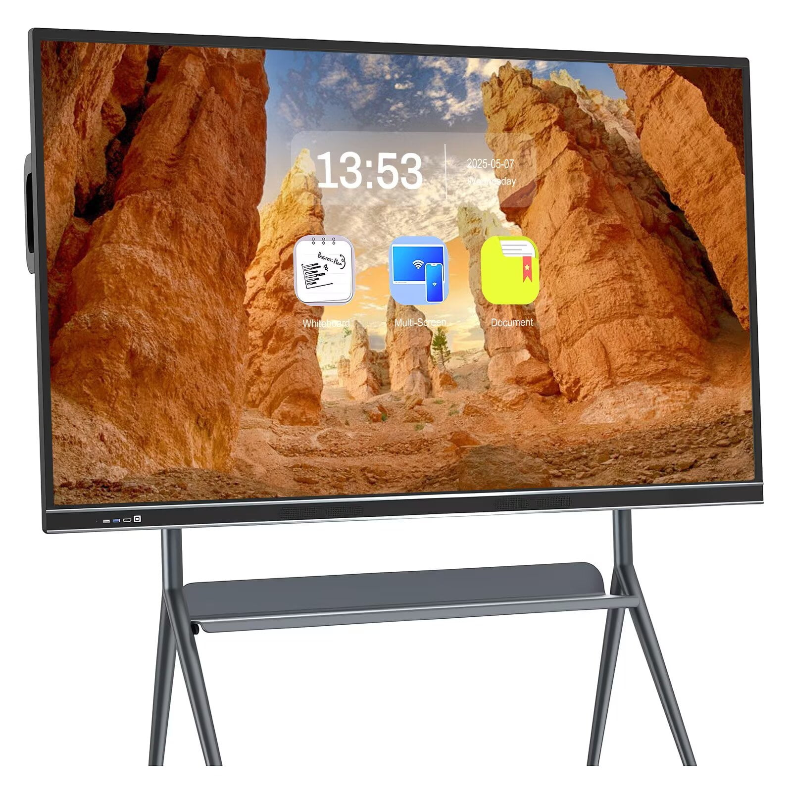 Smart Board, 75''All In One Digital Electronic Whiteboard and Smartboard, 4K Uhd Interactive ...
