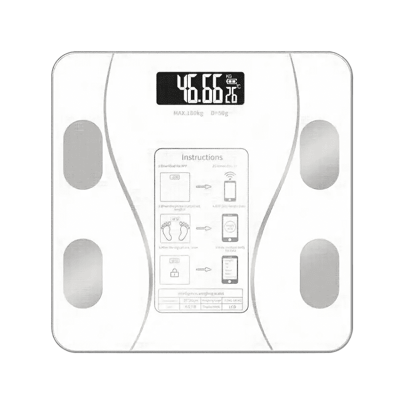 Smart Body Fat Scale Wireless LED Digital Bathroom Weight Scale Body ...