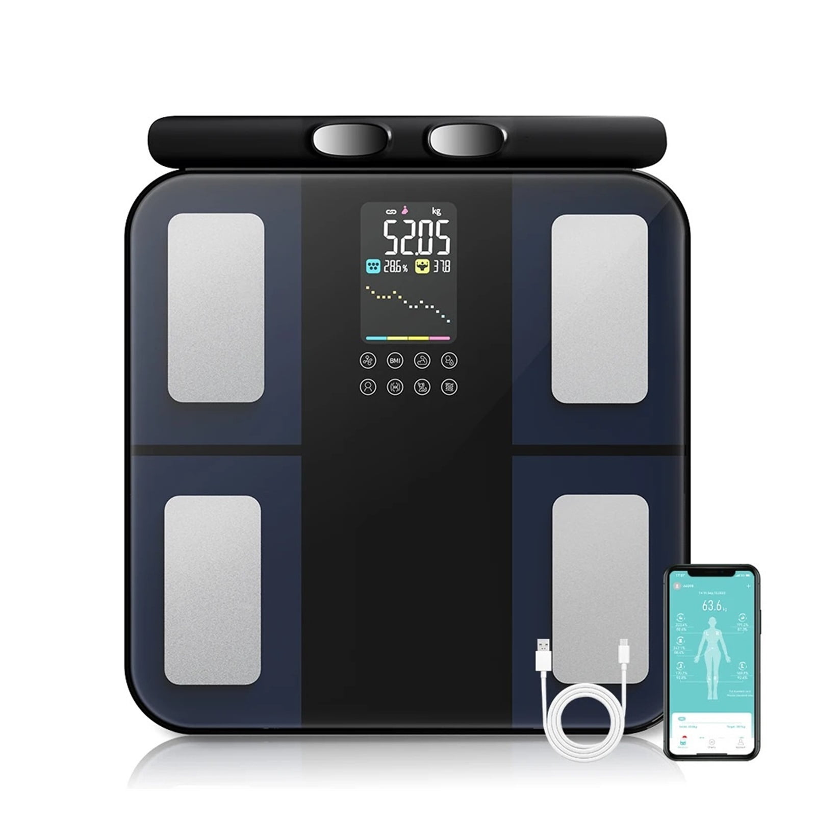 Smart Body Scale Smart Body Composition Scale Bioimpedance Scale ...