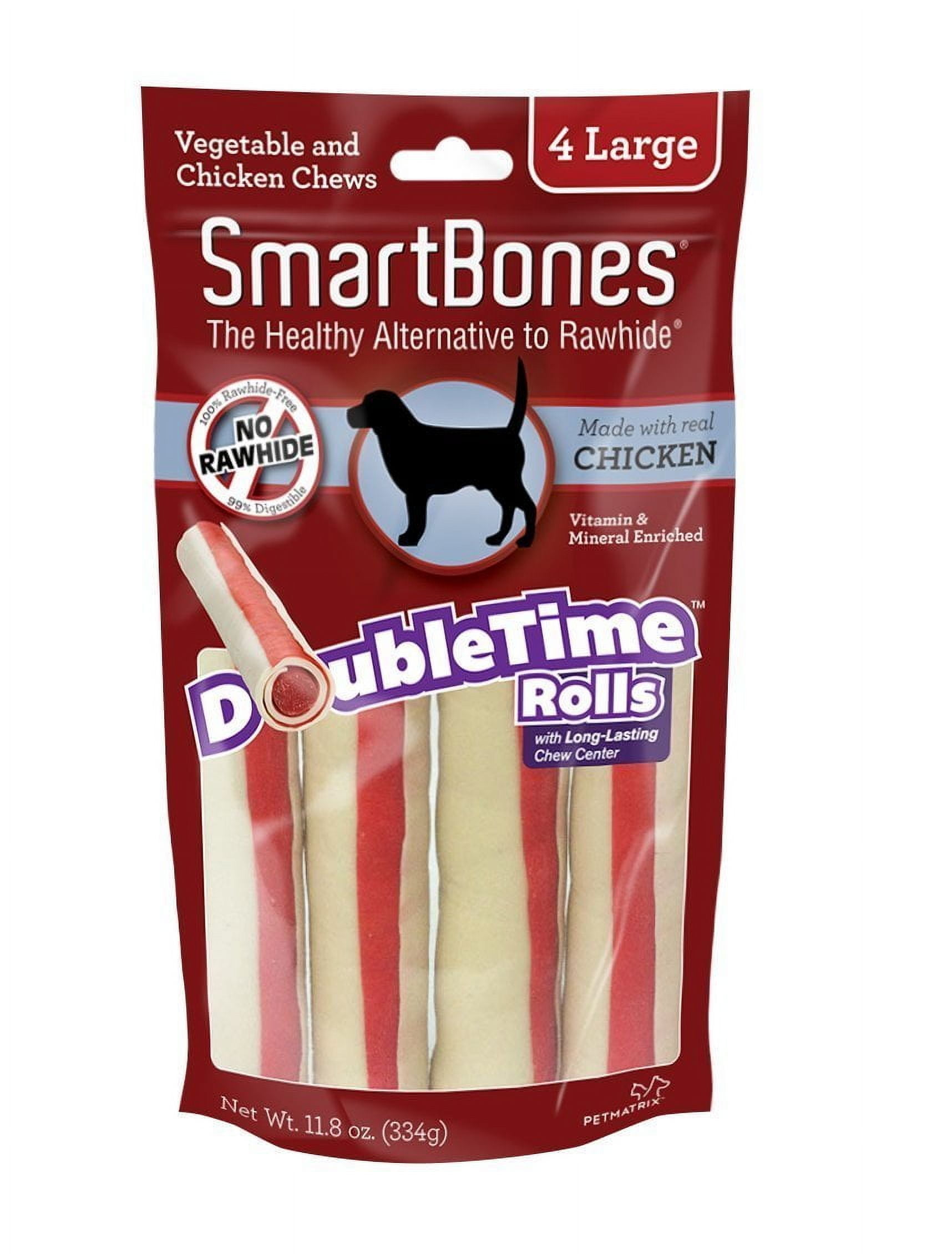Smart Bones Doublefun Rolls, Rawhide Free Dog Chew Sticks, Long-Lasting ...