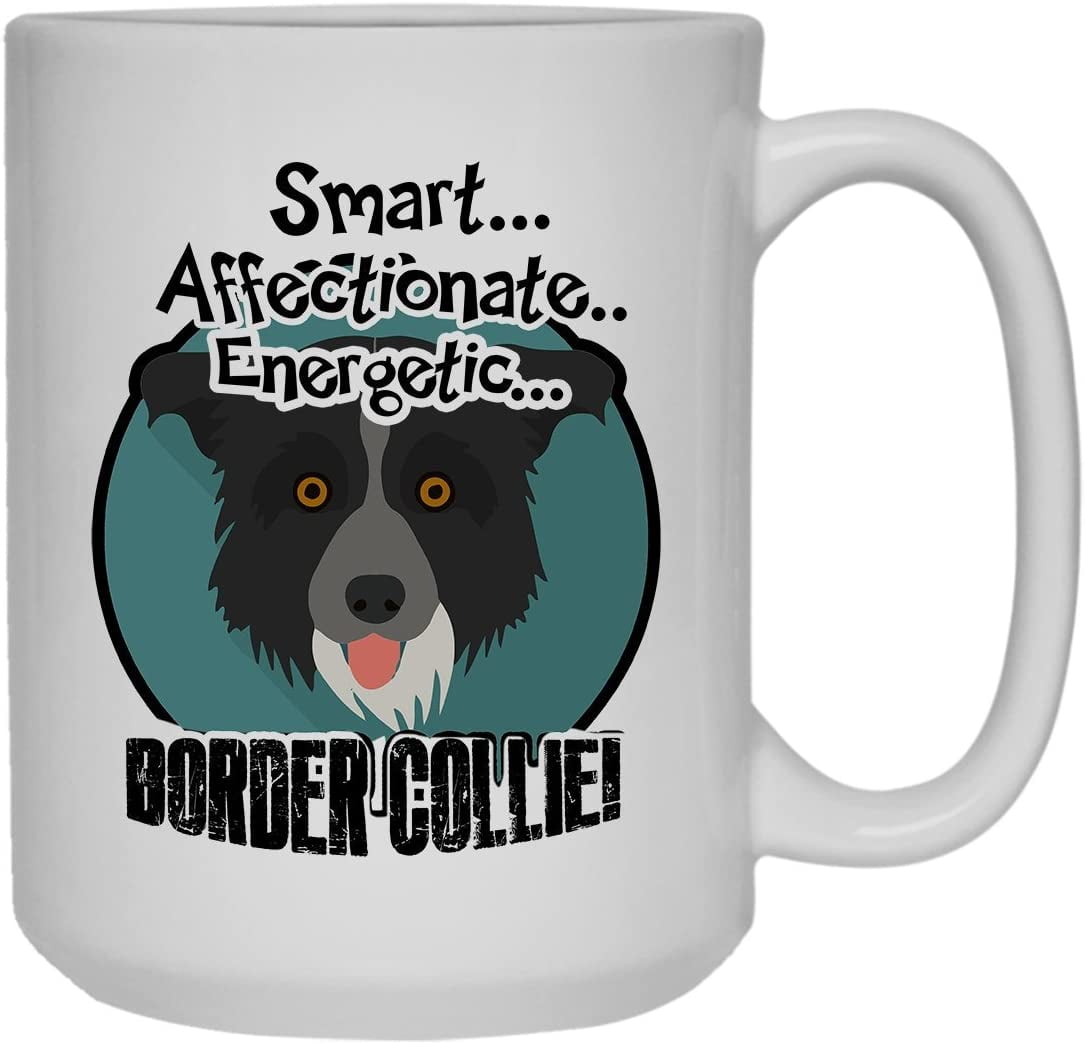 Smart Border Collie Mugs, Coffee Mug, Coffee Mug Handle 15 oz - Walmart.com
