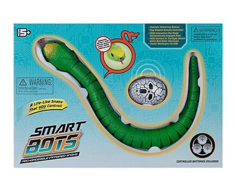 Smart Bots RB-6588 Rechargeable Infrared RC Snake Toy, Realistic ...