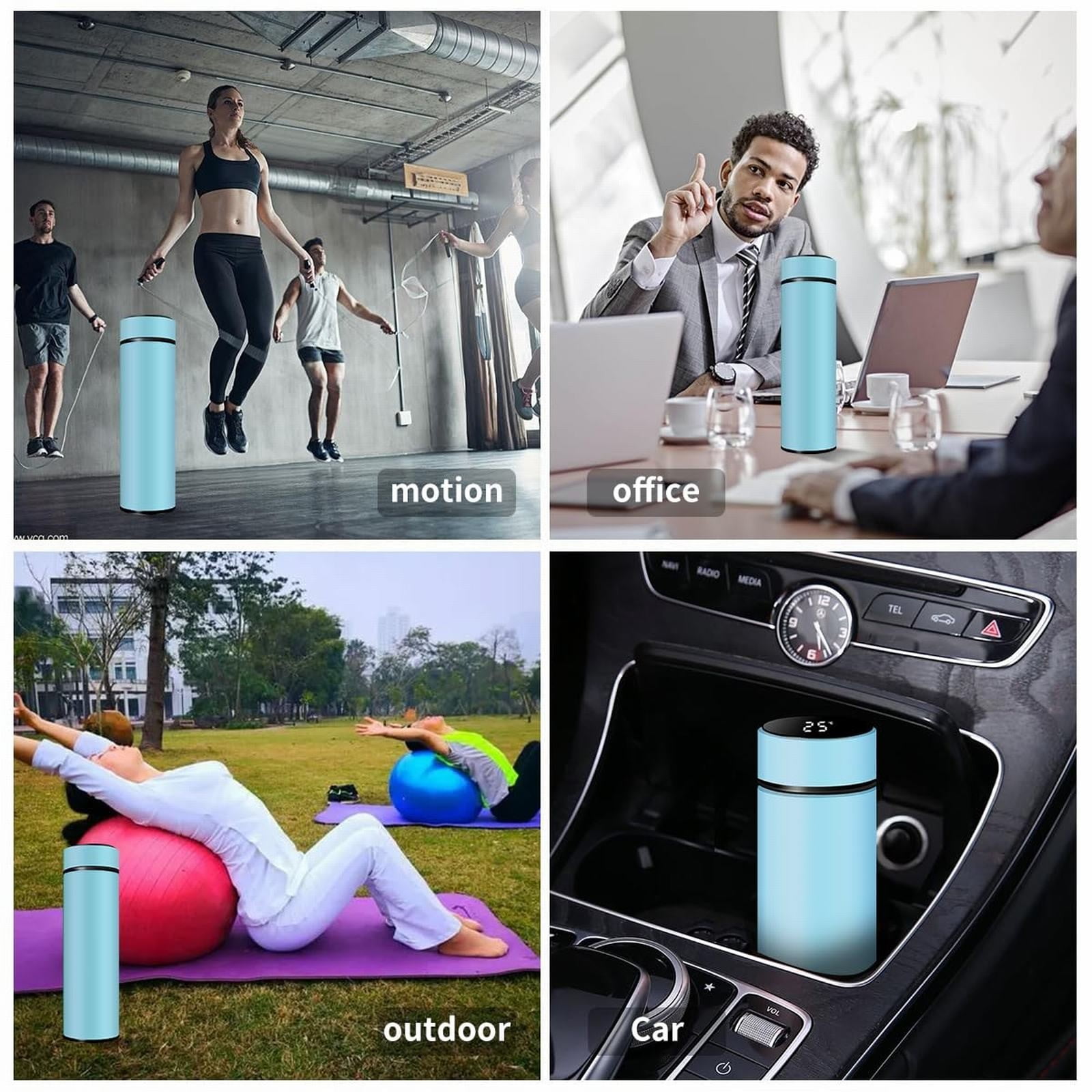 Smart Bottle LED Display Temperature Control, Stainless Steel Insulated ...