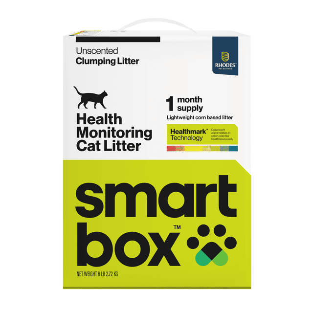 Smart Box Health Monitoring Clumping Cat Litter Unscented, 6 lb Box ...