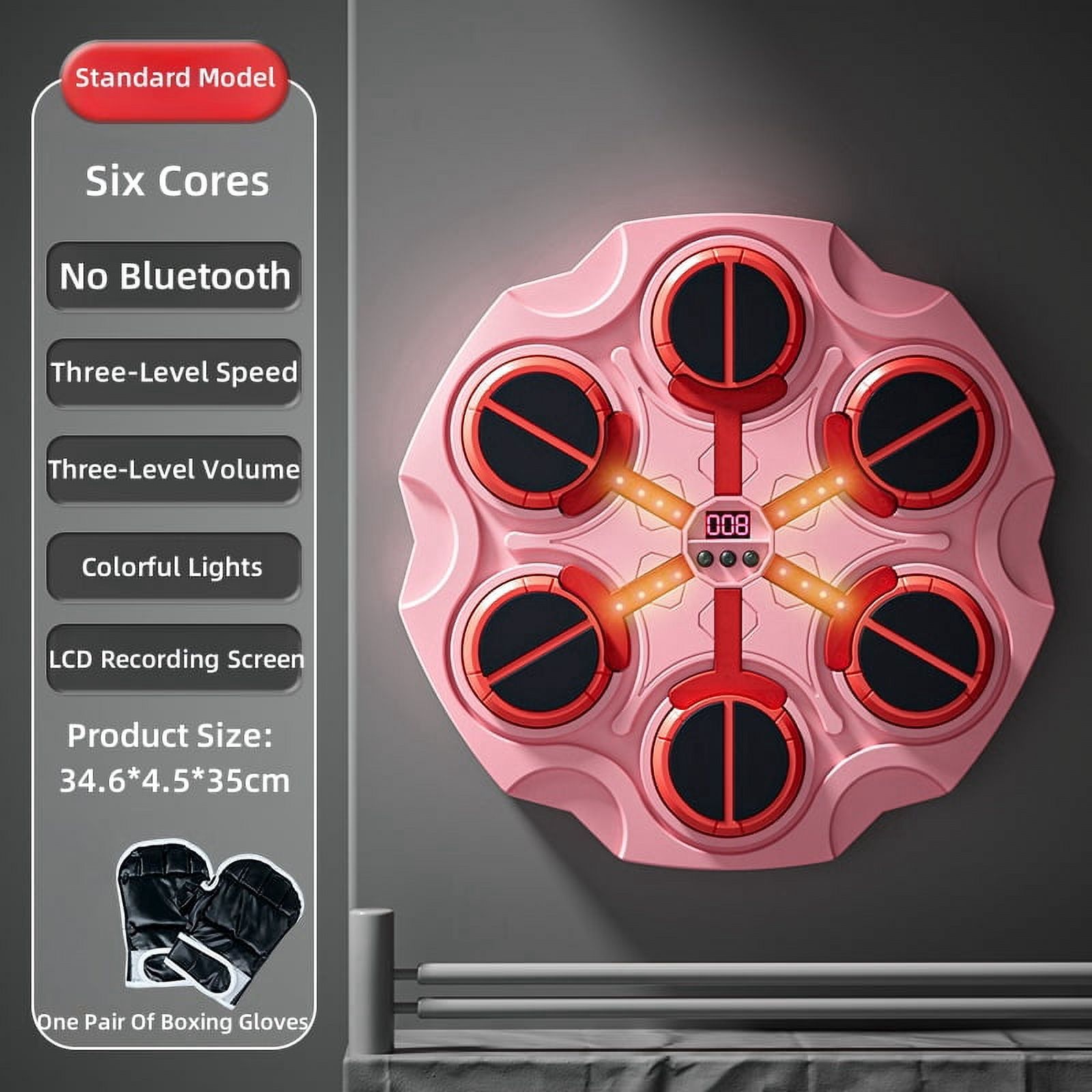 Smart Boxing Machine,Home Music Wall Target Trainer With Gloves,Games ...