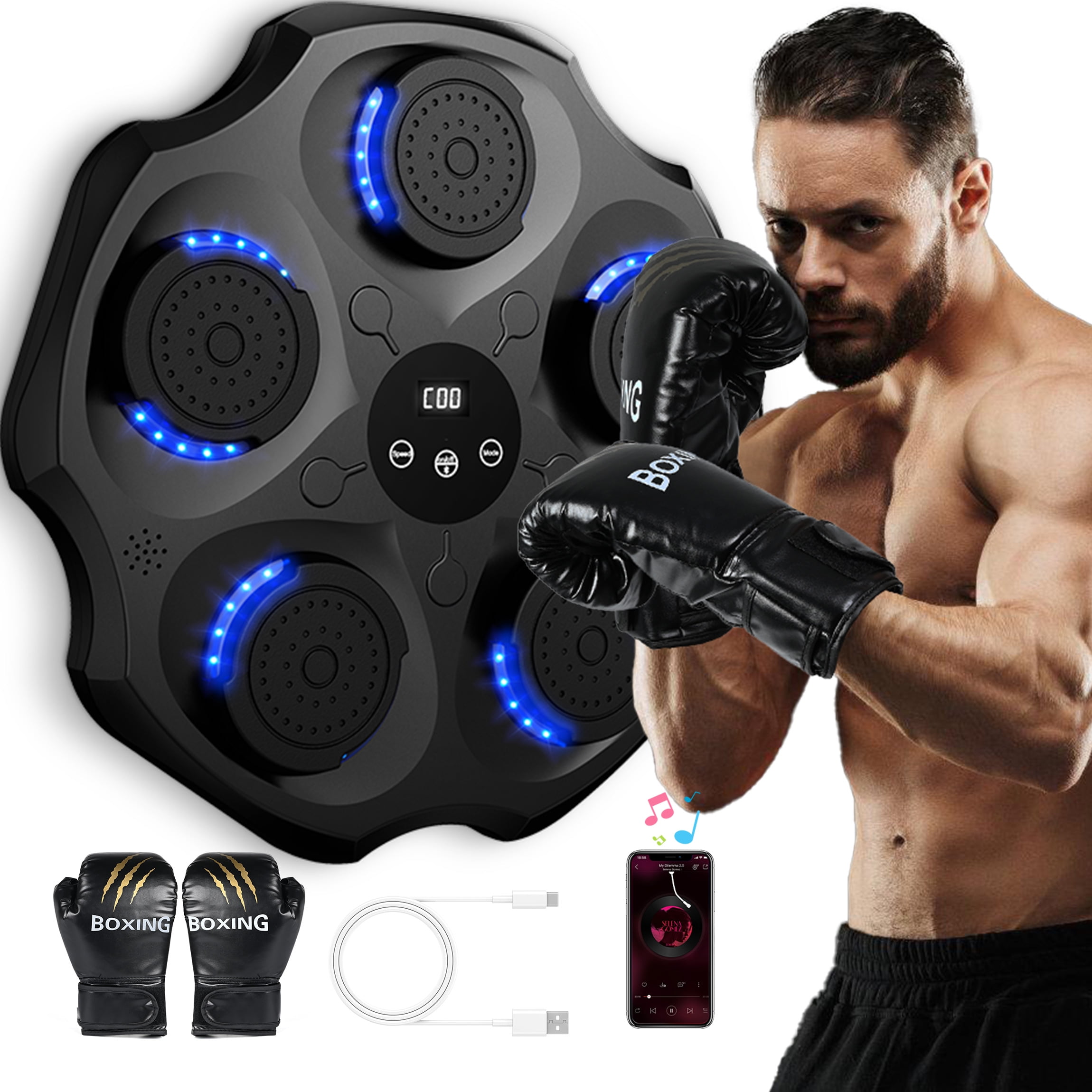 Music Boxing Machine Boxing Machine with Gloves Punching Machine for ...