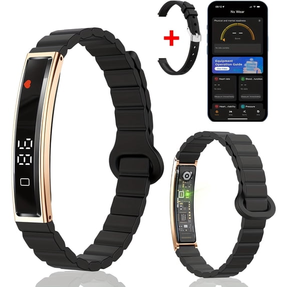 Smart Bracelet Fitness Tracker for Women & Men, Touch Screen, Sleep ...
