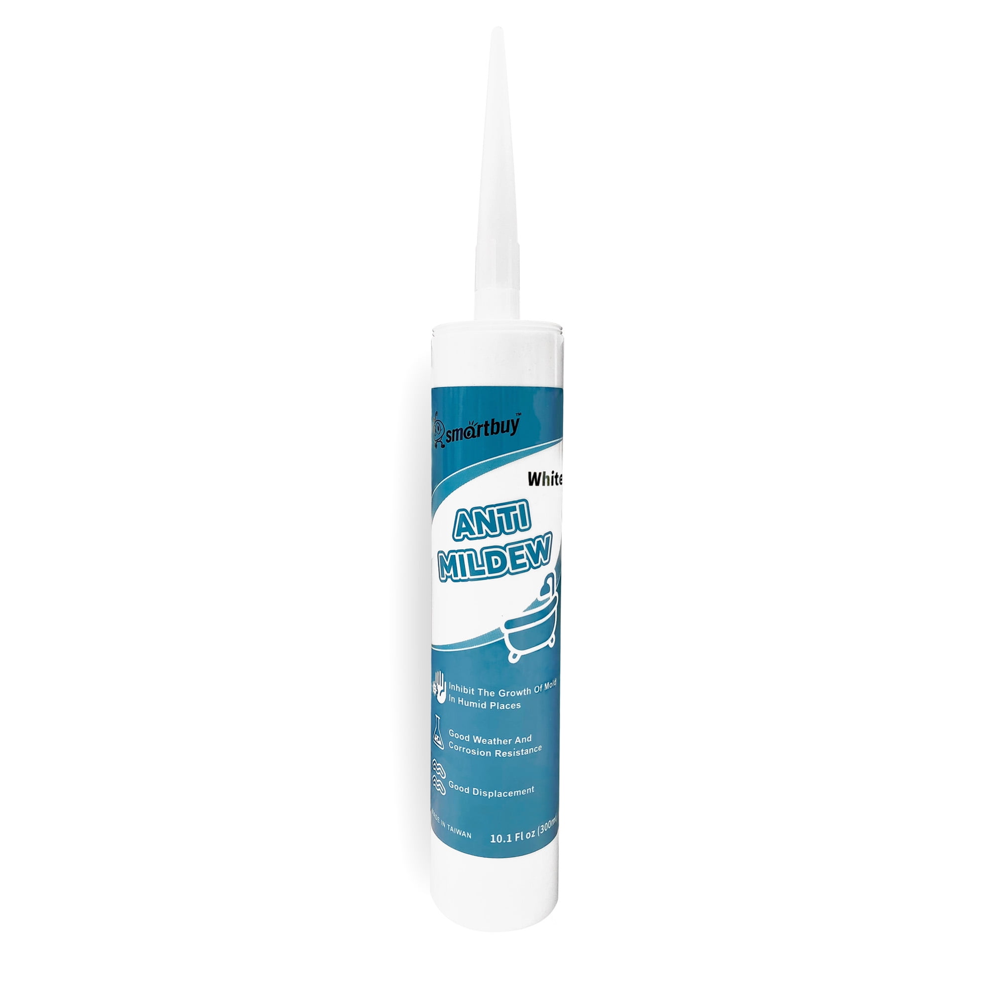 Smart Buy 10.01 oz White Silicone Bathroom & Kitchen Caulk - Walmart.com