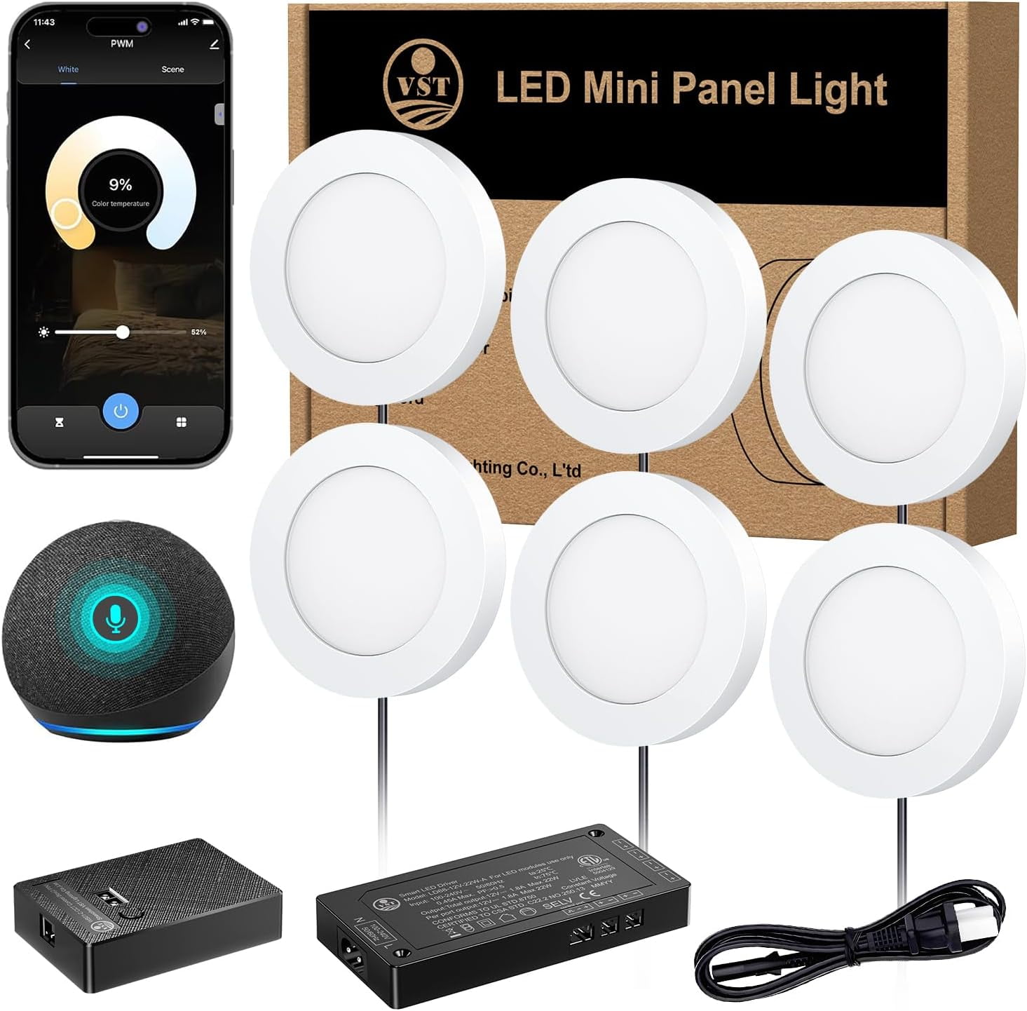 Smart Under Cabinet Lighting Compatible with Alexa Google Home ...