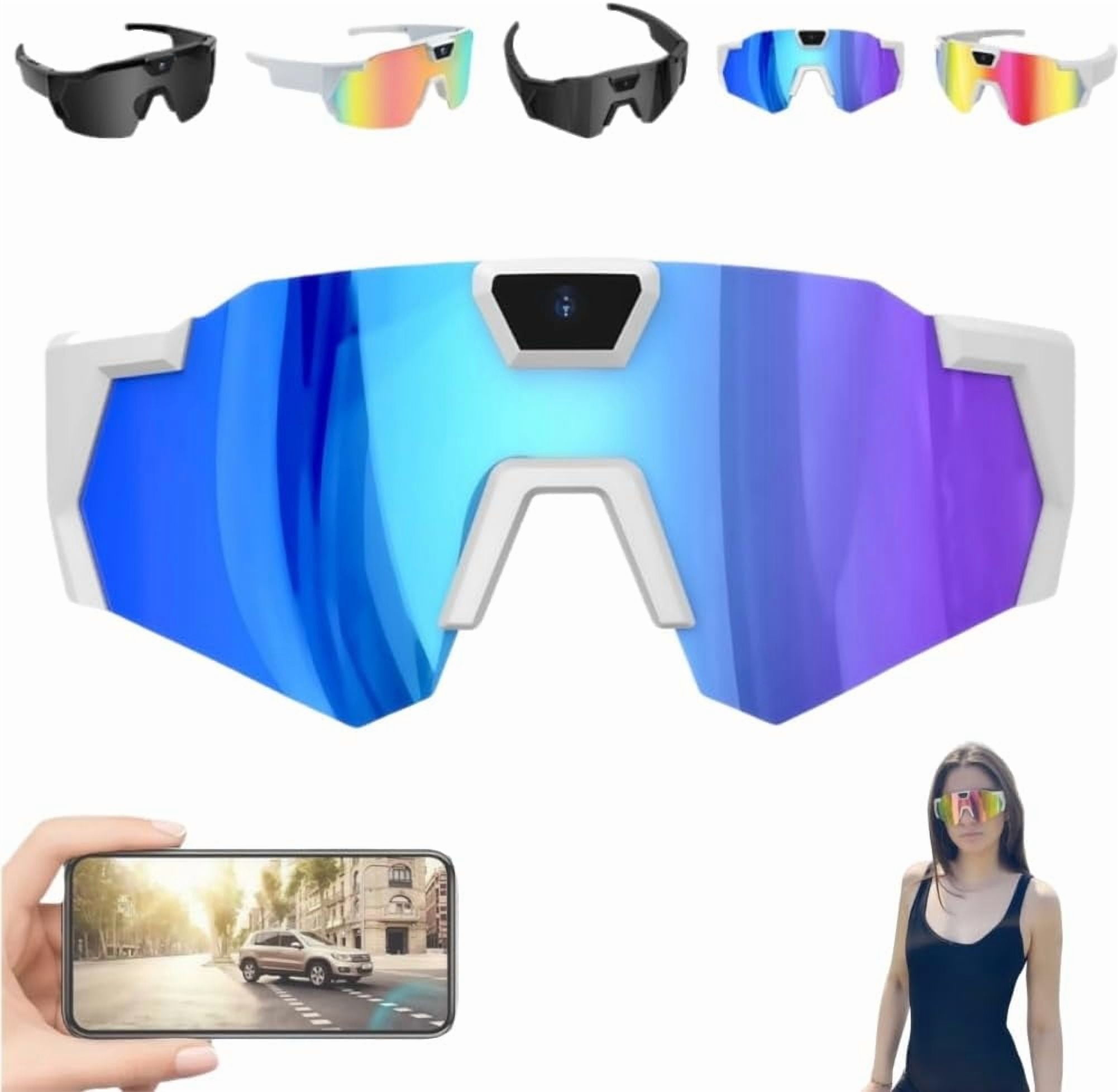 Smart Camera Sunglasses - HD POV Video Glasses for Sports & Travel with ...