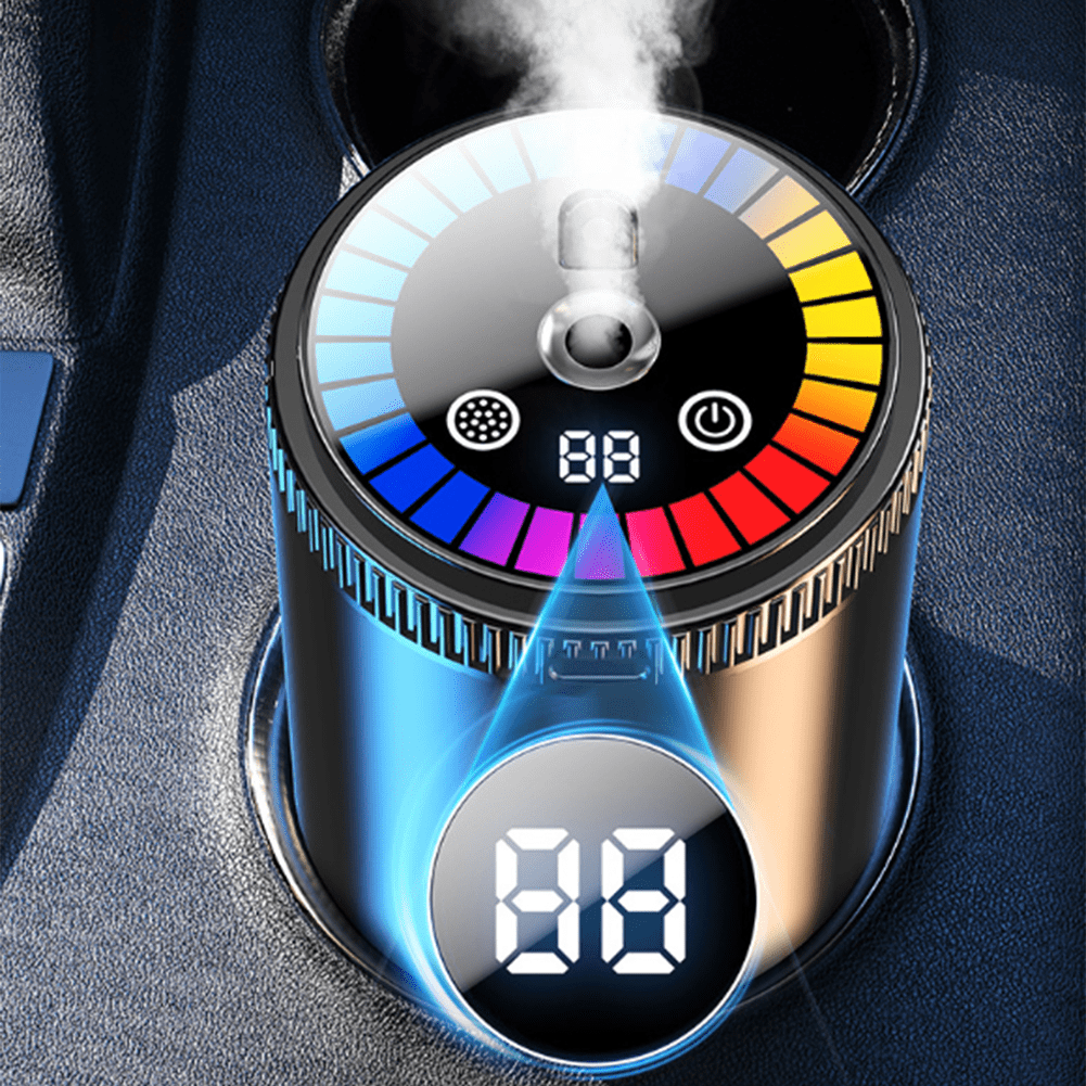 Smart Car Air Freshener Rechargeable Aroma Diffuser 5 Levels Adjustable ...