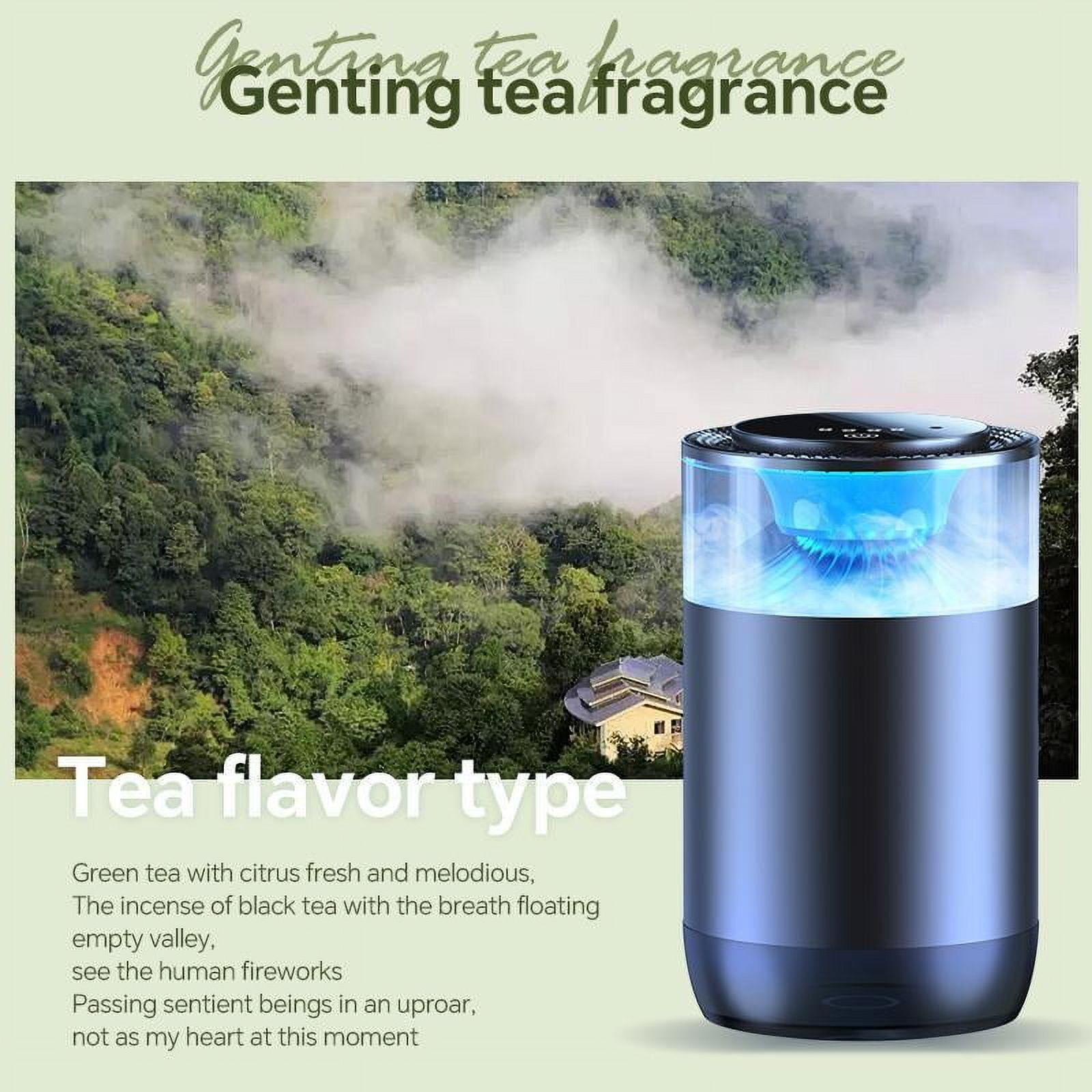 Smart Car Air Freshener, Rechargeable Essential Oil Diffuser with RGB ...