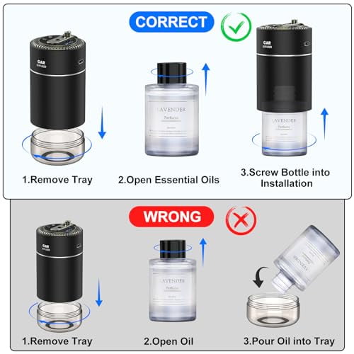 Smart Car Air Fresheners with Star Projector, Car Essential Oil ...