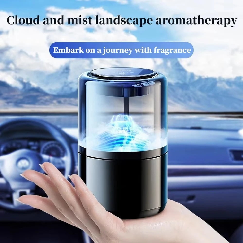 Smart Car Aromatherapy Diffuser with Cloud Mist Effect, Auto Start ...