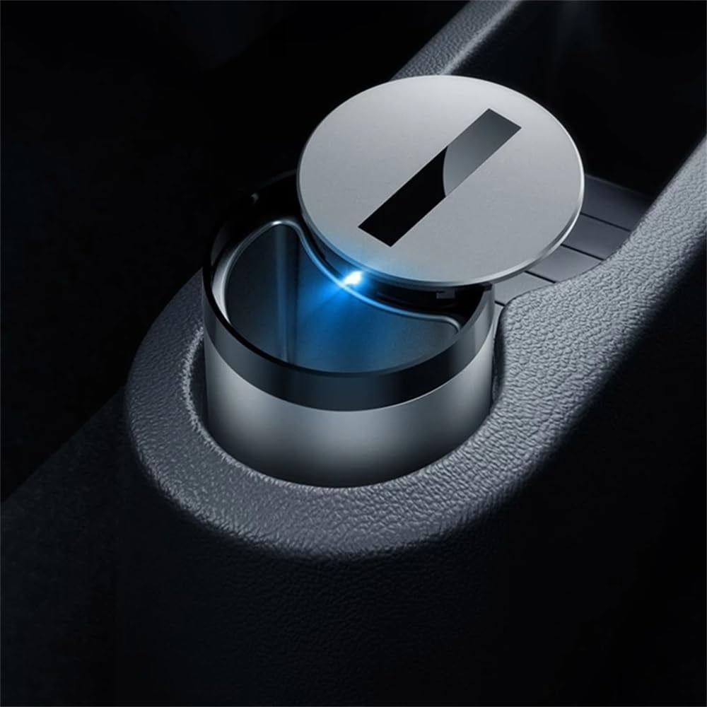 Smart Car Garbage Cans with Lid Smell Proof, Small Car Ashtray with ...