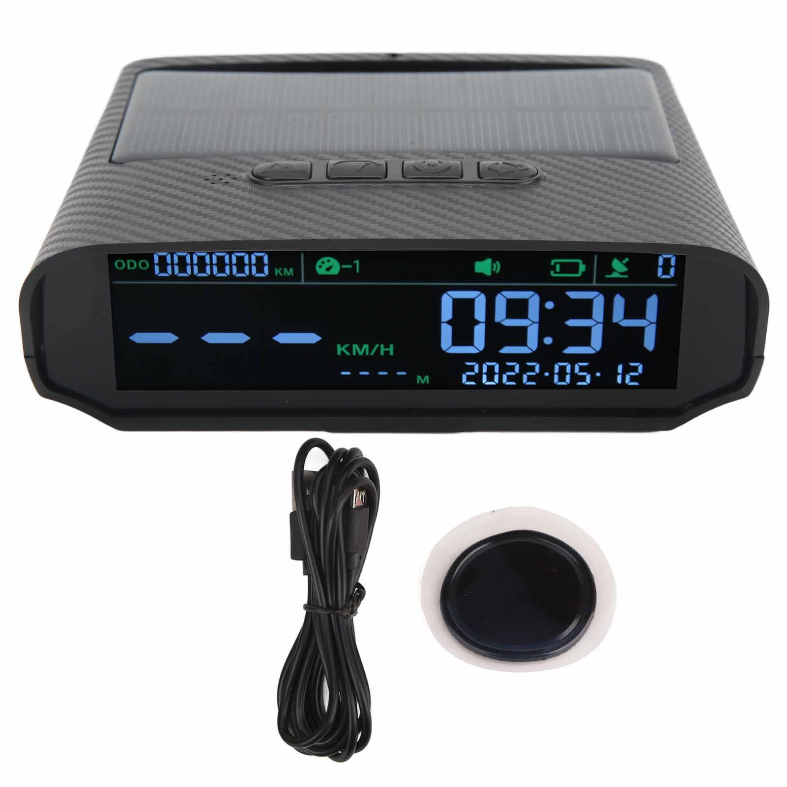 Smart Car HUD Display GPS Speedometer LCD Carbon Fiber Style Universal ...