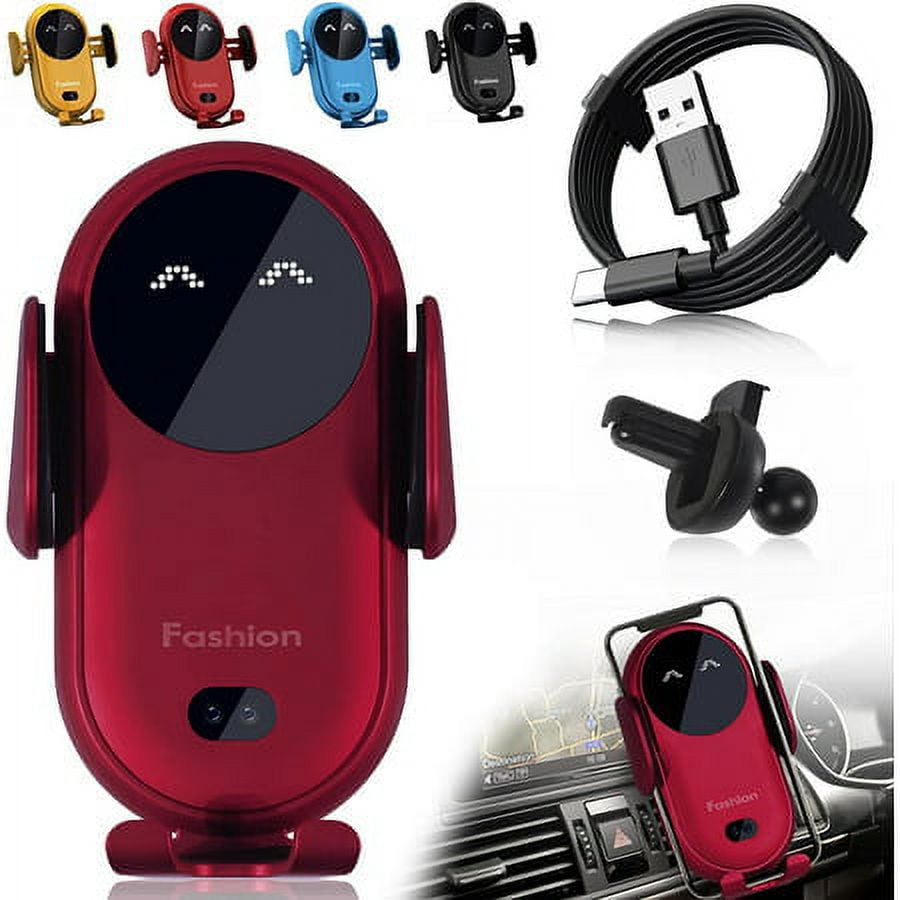 Smart Car Wireless Charger Phone Holder, Wireless Auto Sensing Cell ...