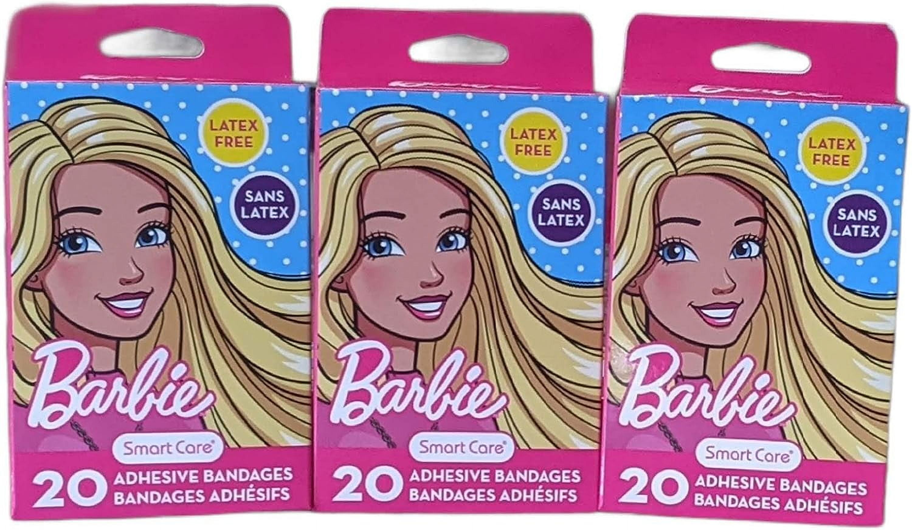 Smart Care Barbie Themed Sterile Adhesive Kids Bandages - Three Pack ...