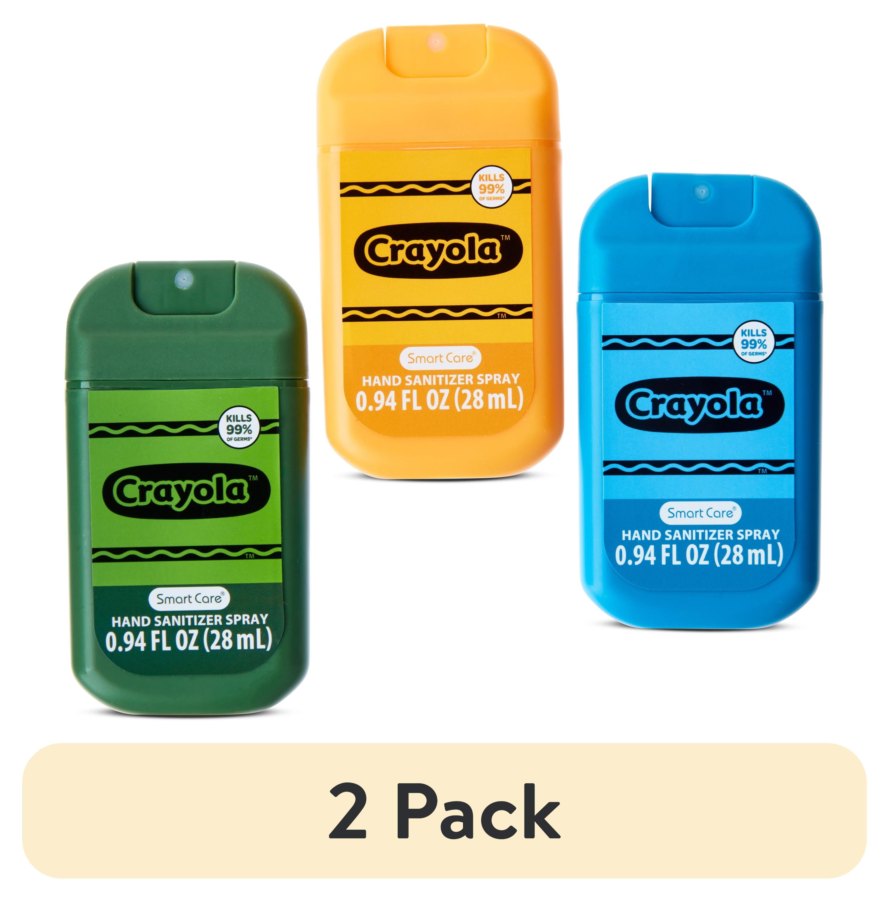 (2 pack) Smart Care Crayola-Themed Germ-Killing Hand Sanitizer Spray ...