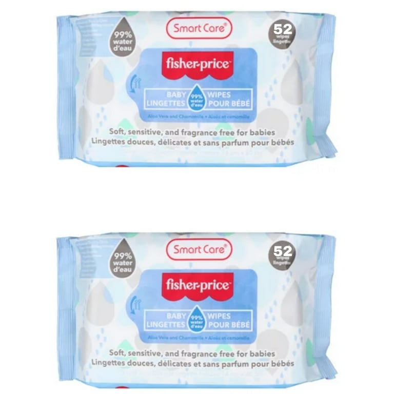 Smart Care Fisher Price Baby Wipes 64 ct Each 2 Pcs per Pack