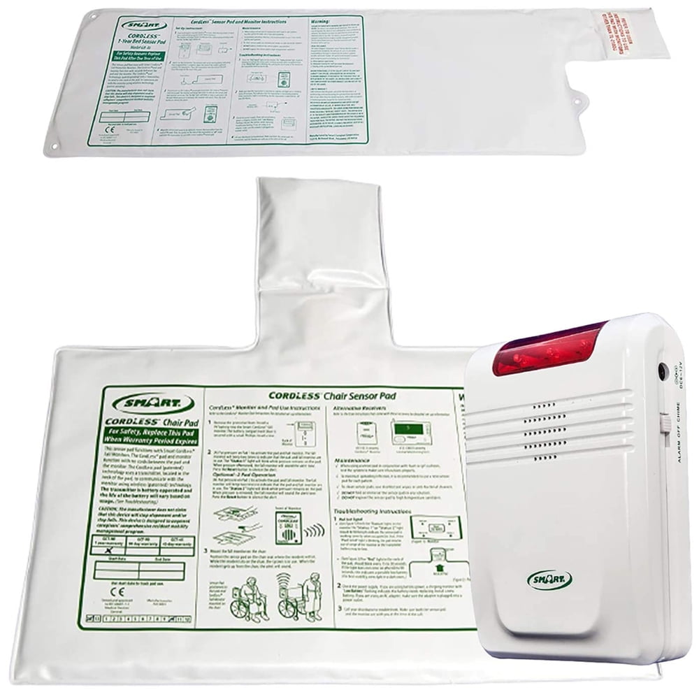 Smart Caregiver Wireless Monitor with Bed Sensor Pad and Chair Sensor ...