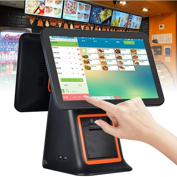 Smart Cash Register, 58mm Thermal Printer, 15.6" Touch Screen, Dual ...