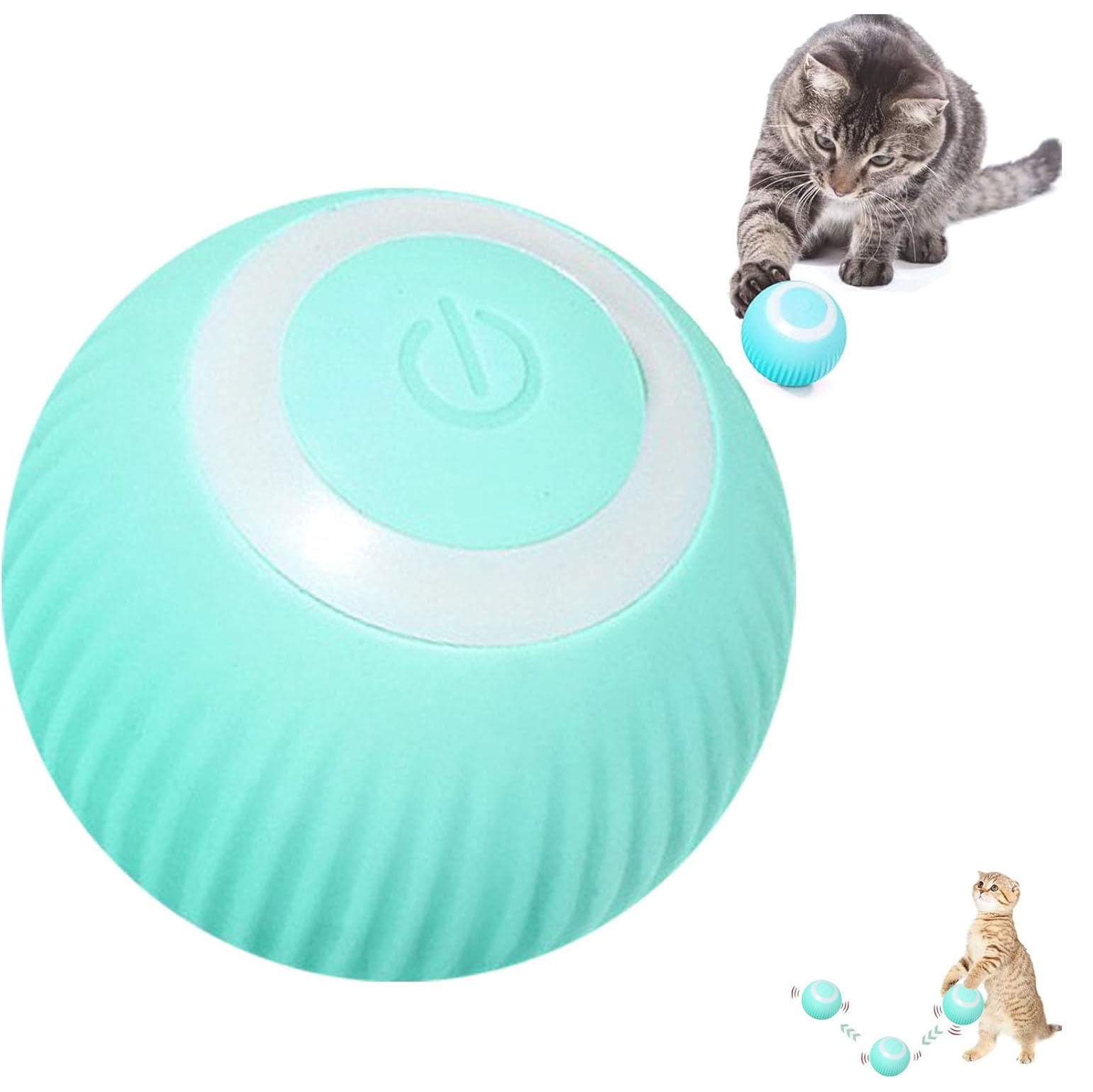 Smart Cat Ball Toy - Interactive Rolling Ball with Rotating Motion ...