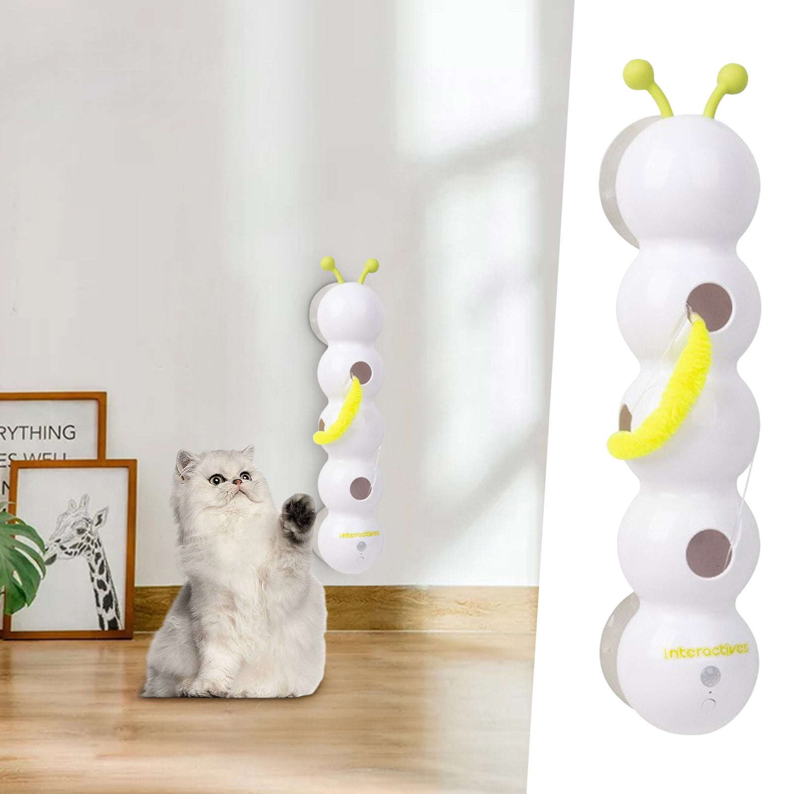 Smart Cat Toy, Interactive Caterpillar Cat Toy for Indoor Cats, Moving ...