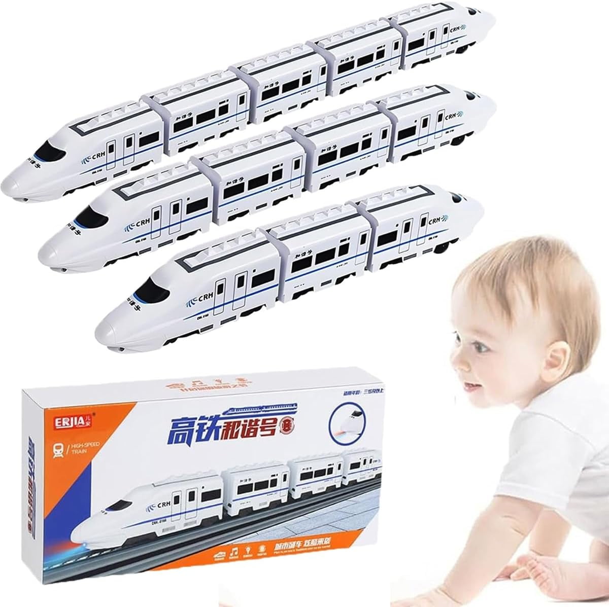 Smart Chain Train Kids Toy,Electric Universal Simulation High Speed ...