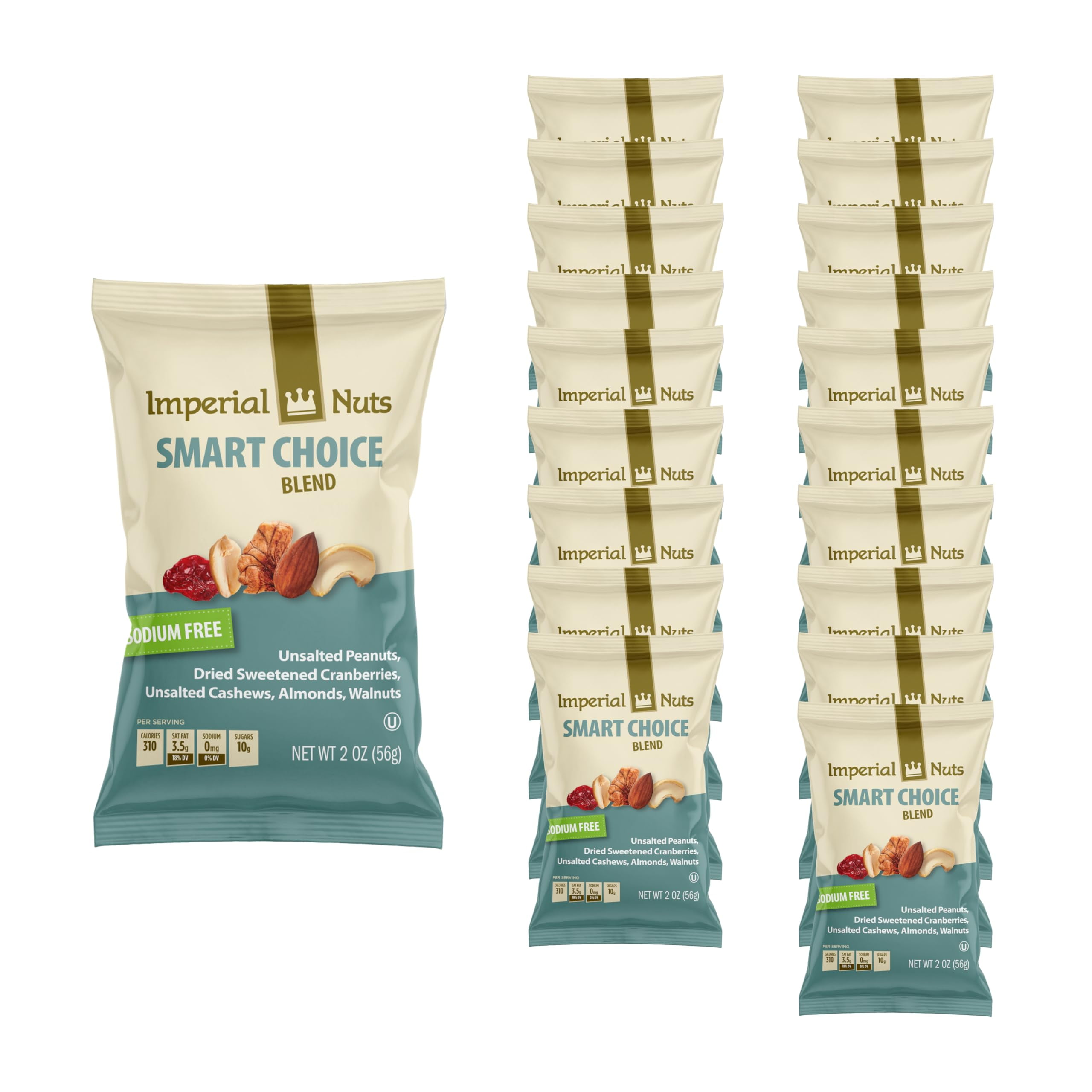 Smart Choice Blend (18 RRF12 Pack) - Dried Sweetened Cranberries, Unsalted Cashews, Walnuts ...