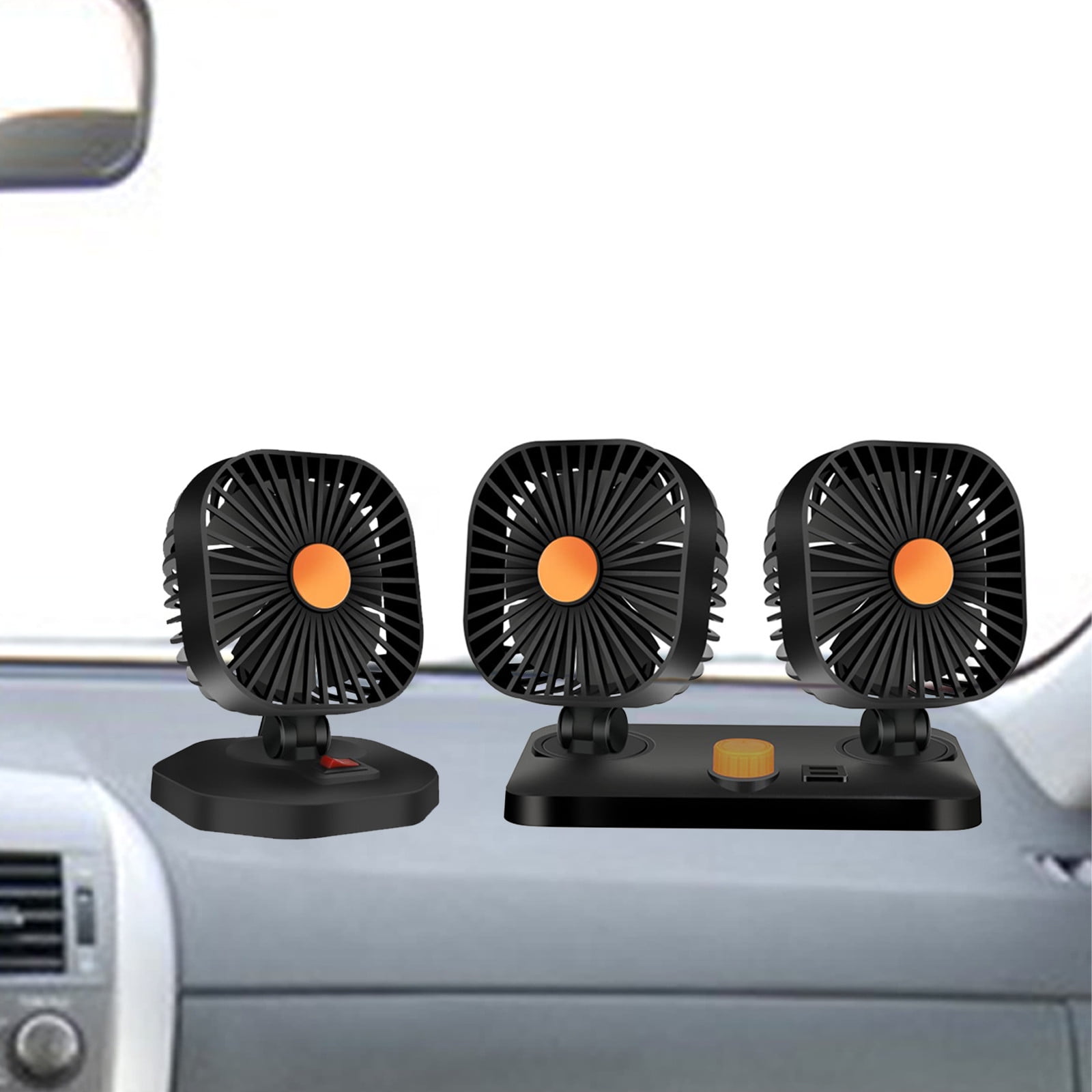 Smart Choice Buy, 6-Blade Car Fan, 2-Speed Air Circulator, Multi-Angle ...