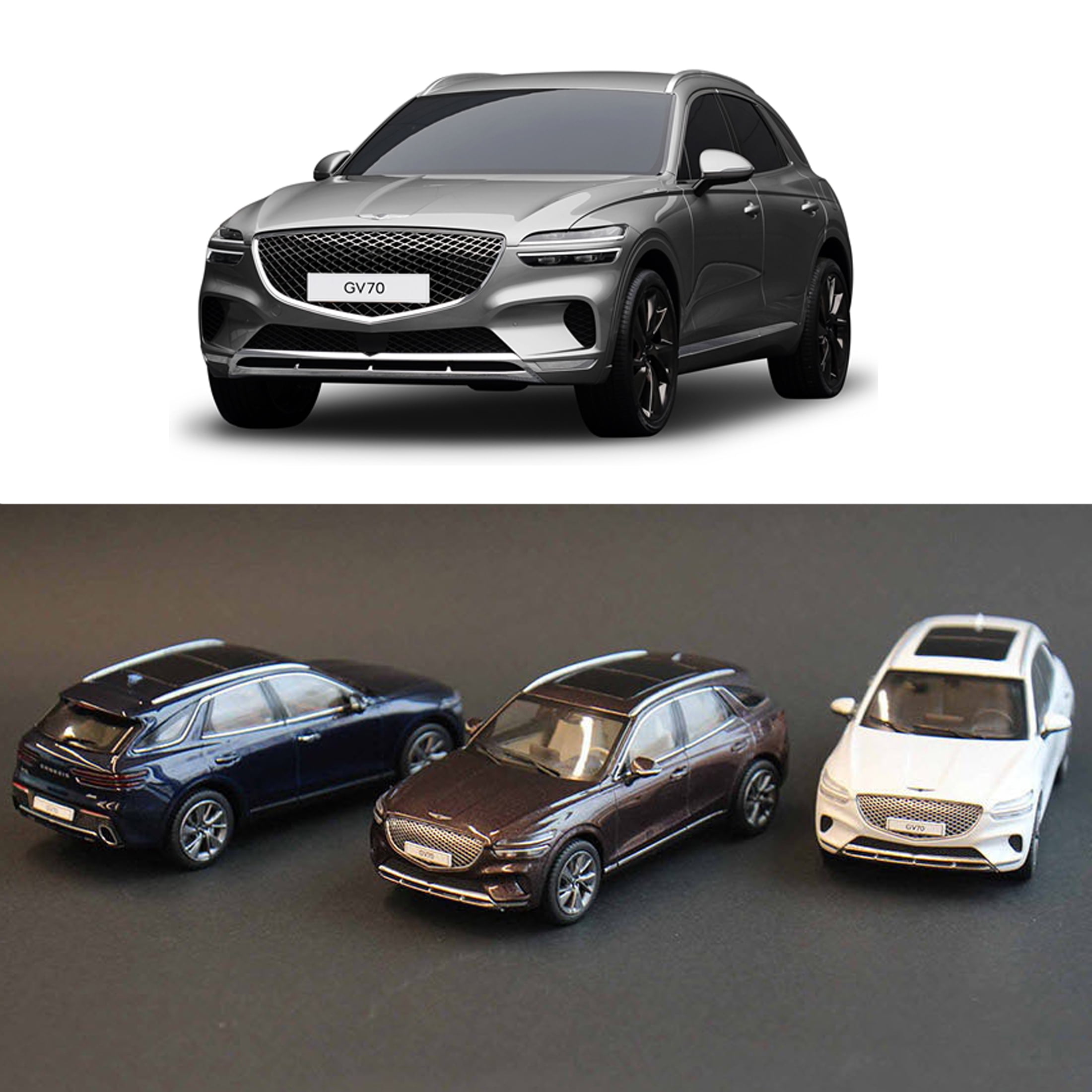 Smart Choice Store For Hyundai Genesis GV70 Diecast Miniature Model Car ...