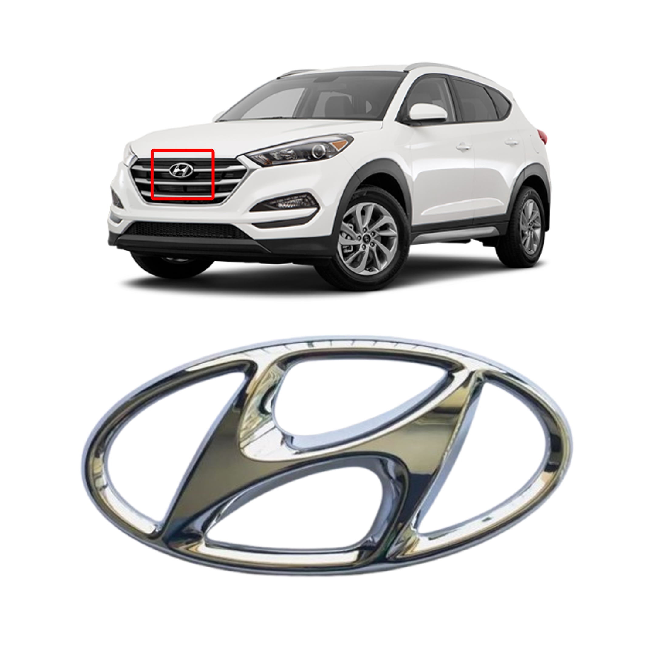 Smart Choice Store Genuine OEM 86300D3000 Front Grille H Emblem for ...