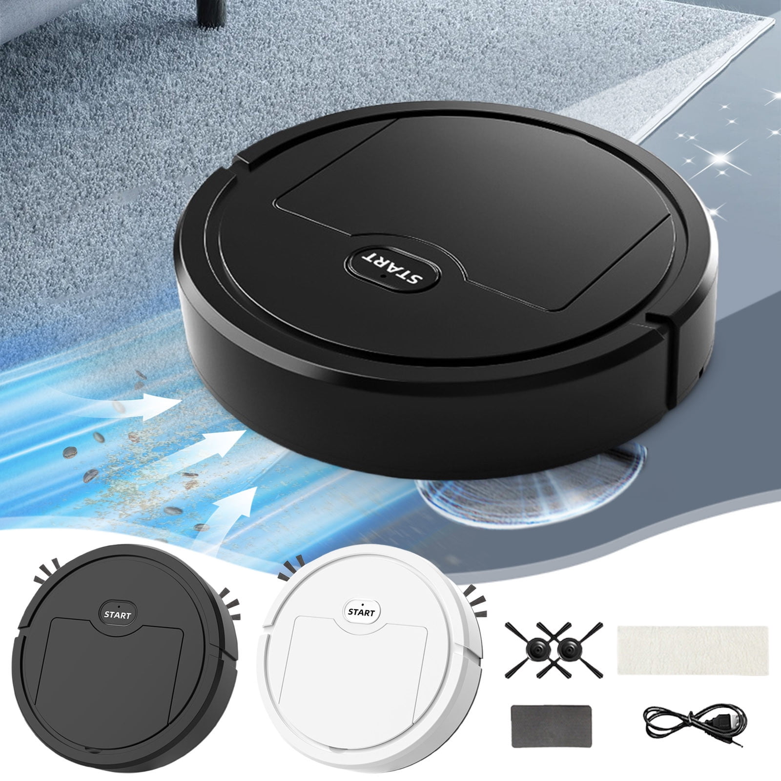 Smart Cleaning Robot,All-In-One Vacuum Sweeper,2-In-1 Mopping,Silent ...