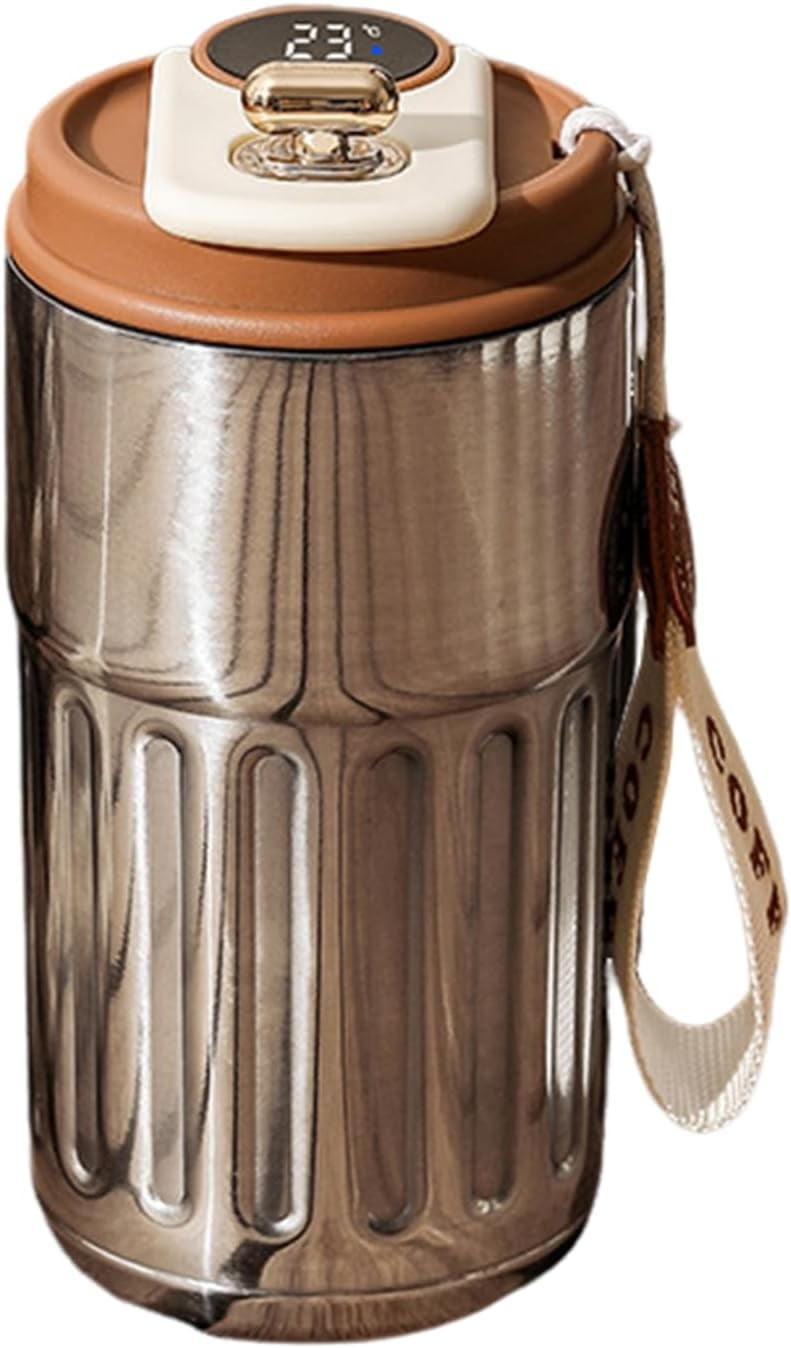 Smart Coffee Thermos, Coffee Thermos with Temperature Display, Portable ...