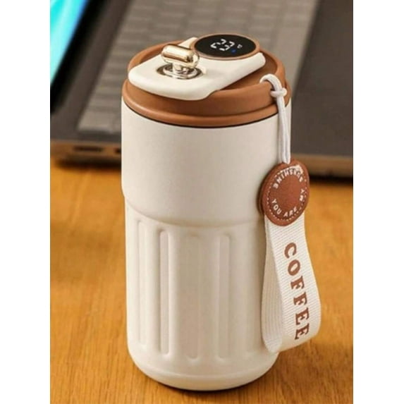 Smart Coffee Travel Mug with LED Temperature Display, 17oz Stainless ...