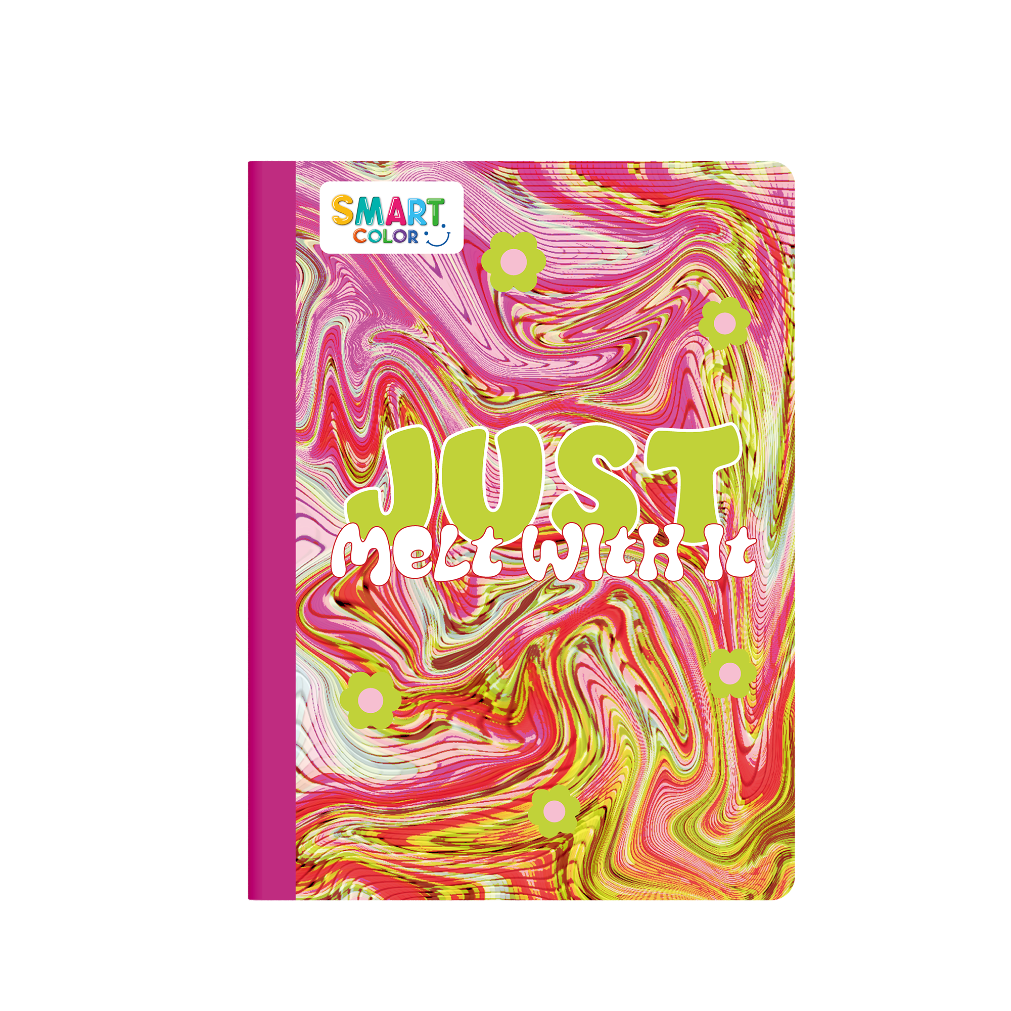 Smart Color Girly Melt Large Wide Rule Composition Notebook, 7.2" x 9.8 ...