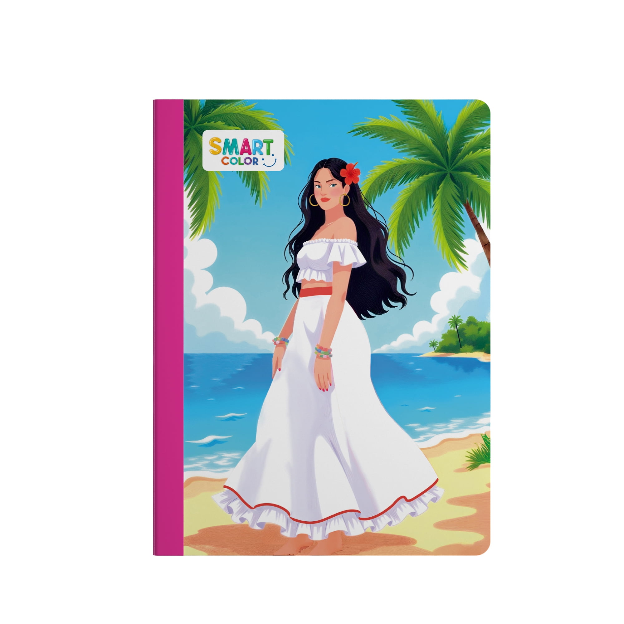 Smart Color VIC Chic Large Wide Rule Composition Notebook, 7.2" x 9.8 ...