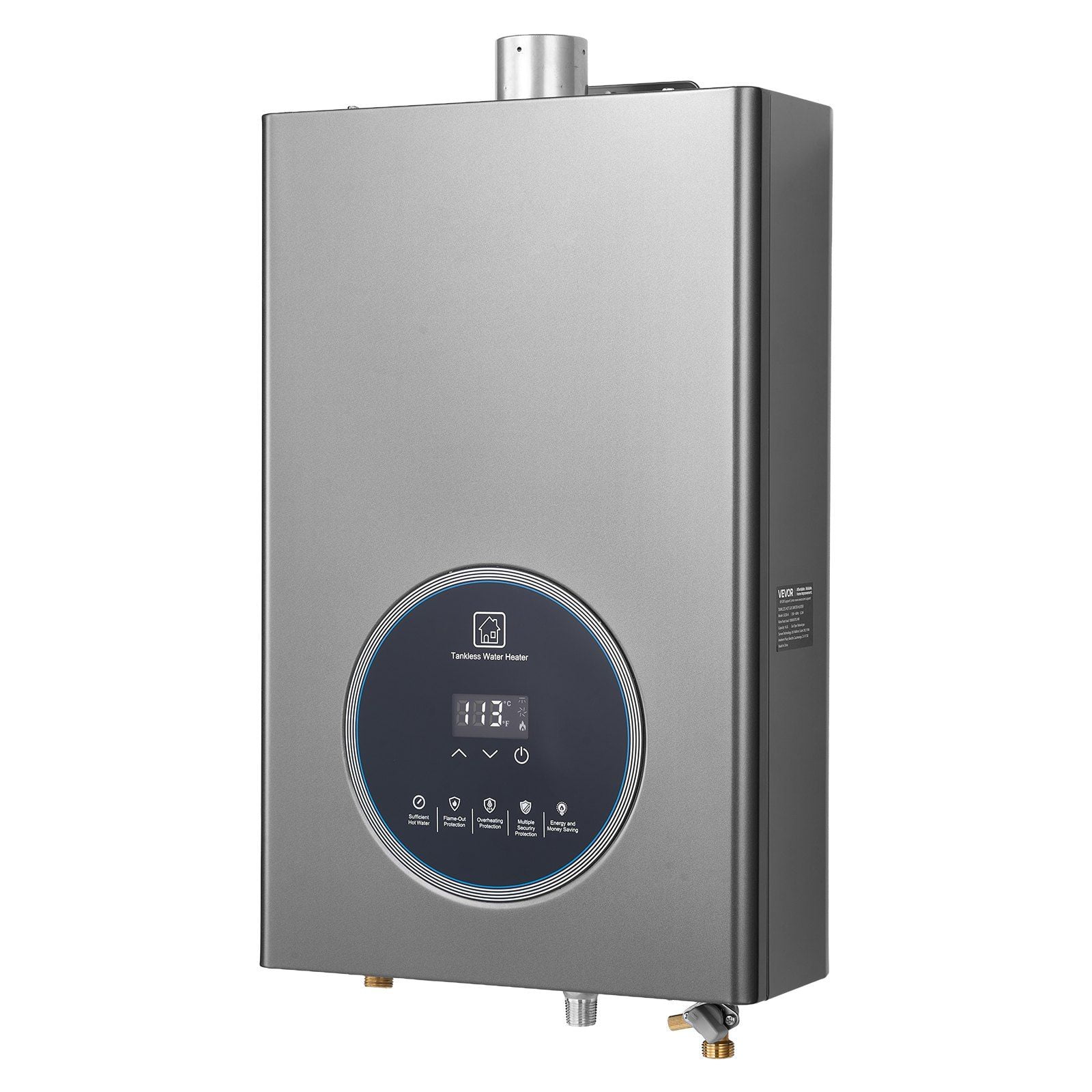 Smart Control Tankless Water Heater, 4.3 Gal Capacity/100K BTU, Precise ...