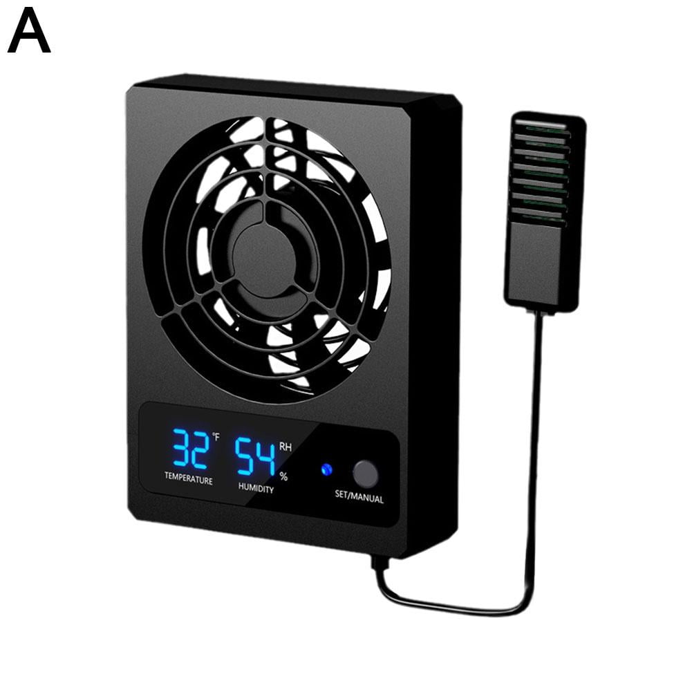 Smart Cooling Fan For Reptile Tank With LED Display Ventilation Fan For ...