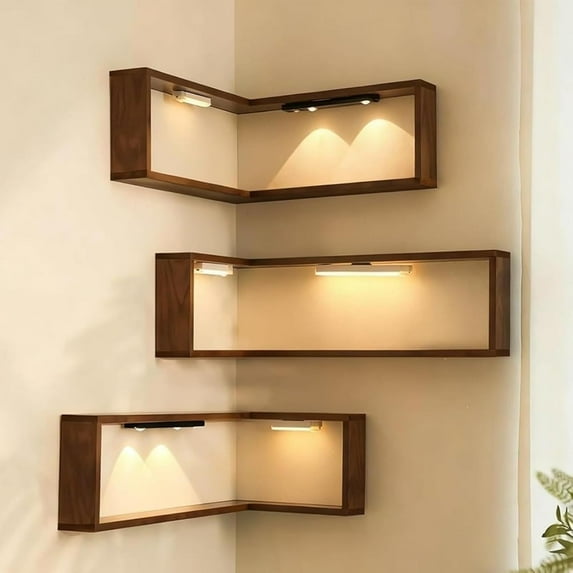 Smart Corner Shelves That Light up Your Space, Modern Storage Rack, 5 ...