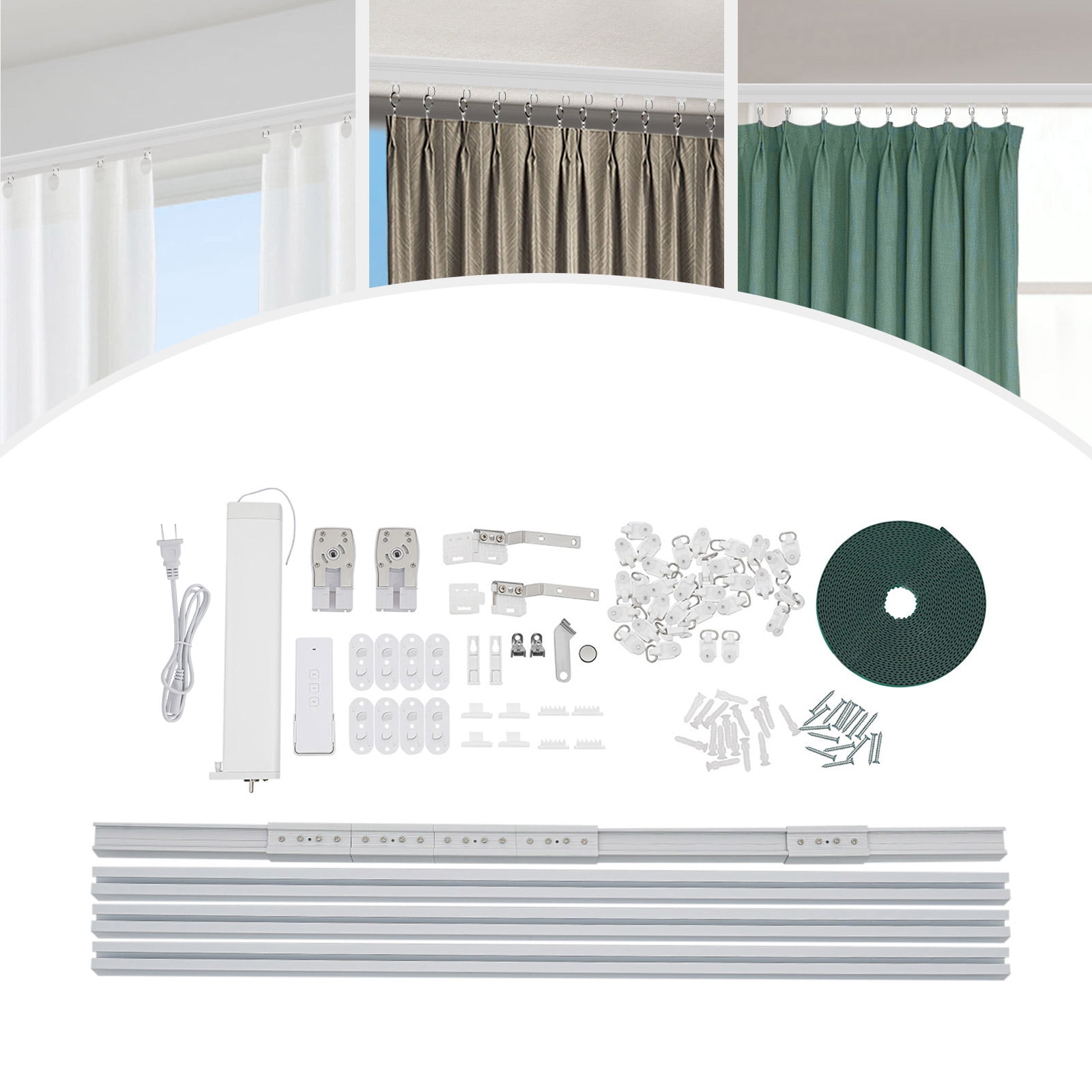Smart Curtains Motorized Curtain Track with Remote Control|APP Control ...