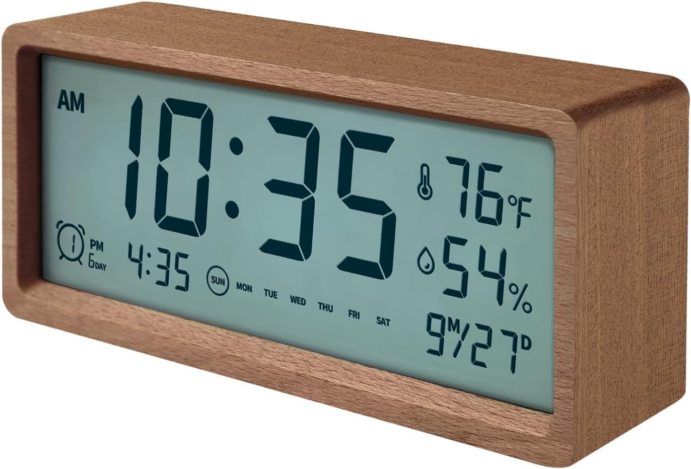 Smart Cute Digital Alarm Clock Snooze Wake Up Desk Clock Night Stand ...