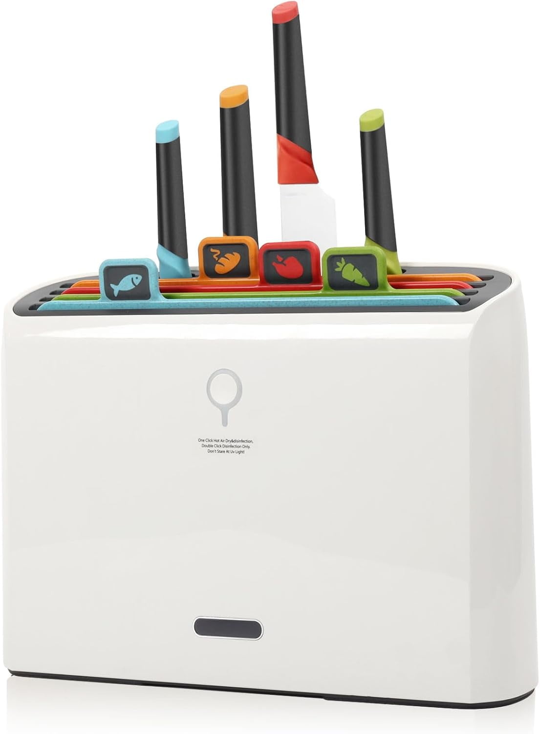 Smart Cutting Board and Knife Set,Self Cleaning Cutting Board Set with ...