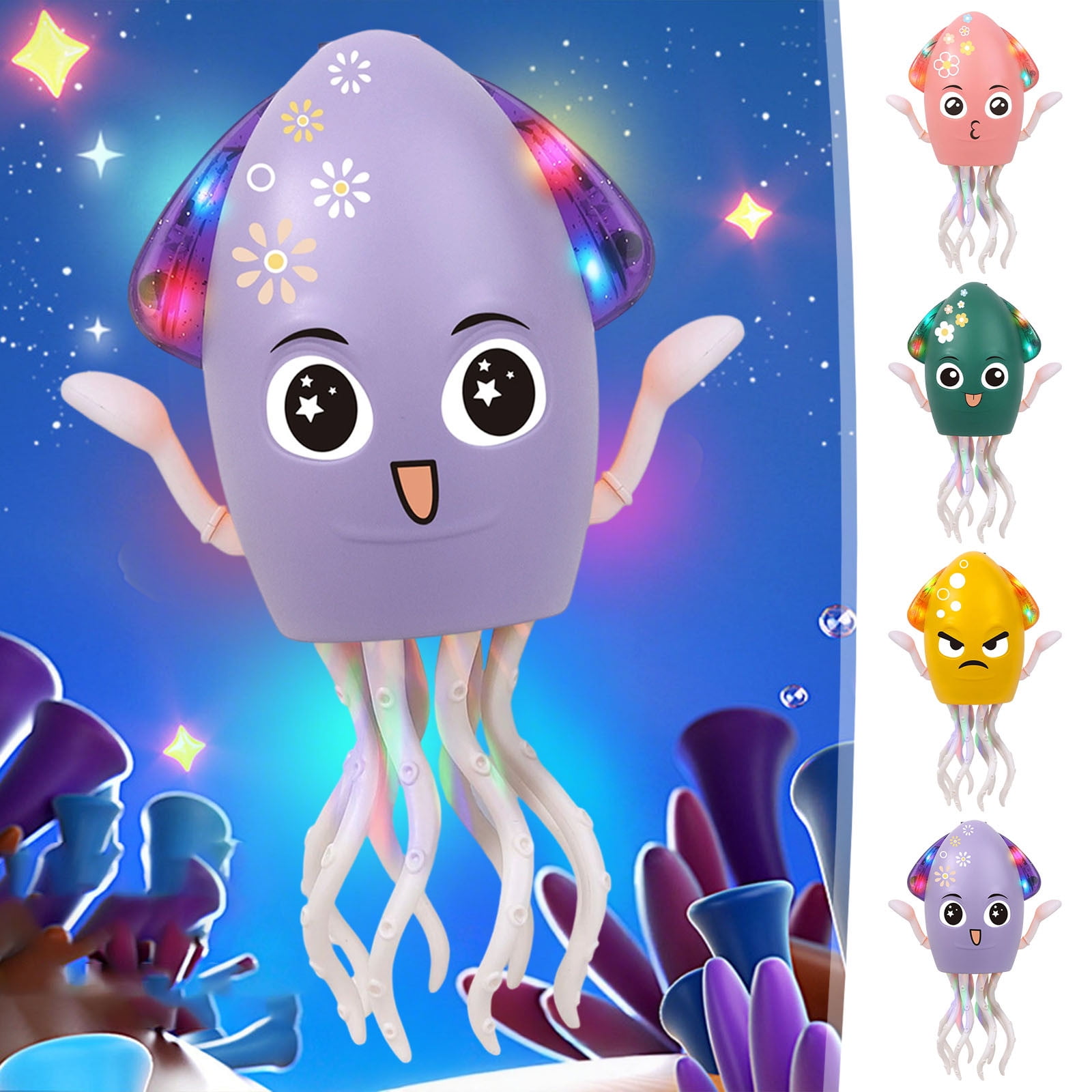 Smart Dancing Squid Toy, Wiggly Wonder Musical Crawling Octopus ...