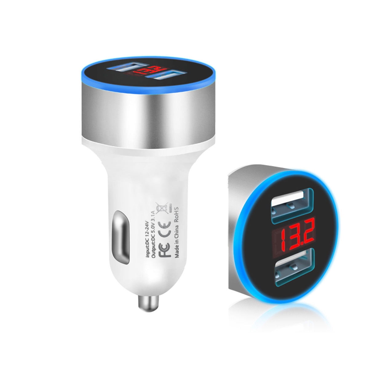 Smart Deal, Car Usb Charger Adapter Fast Charging 3.1a 12v 24v Led ...