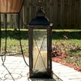 Smart Design 80073 Salerno Triple Candle Led Lantern With On-Off Timer ...