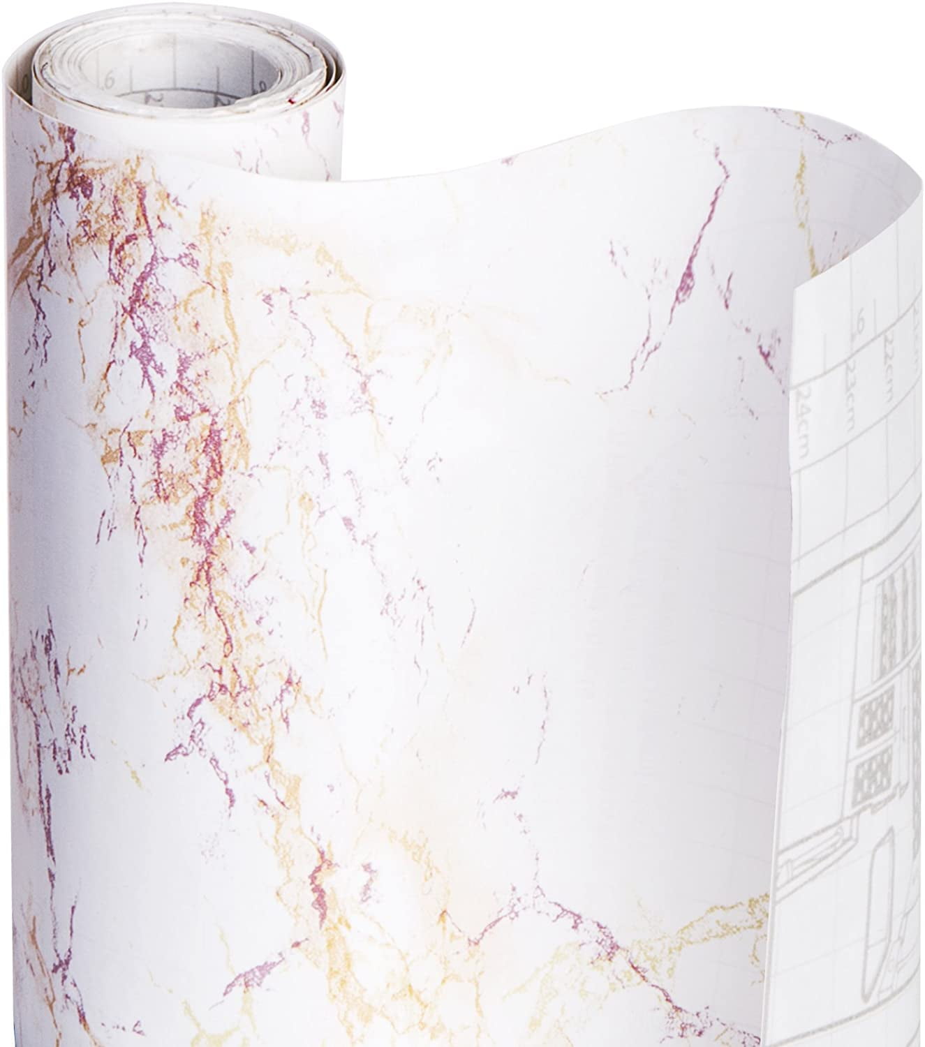 Smart Design Adhesive Shelf Liner - 18 Inch x 20 Feet - Drawer Cabinet ...