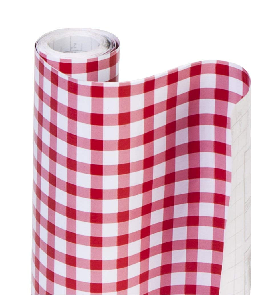 Smart Design Adhesive Shelf Liner - Washable Cutable Material - Non ...